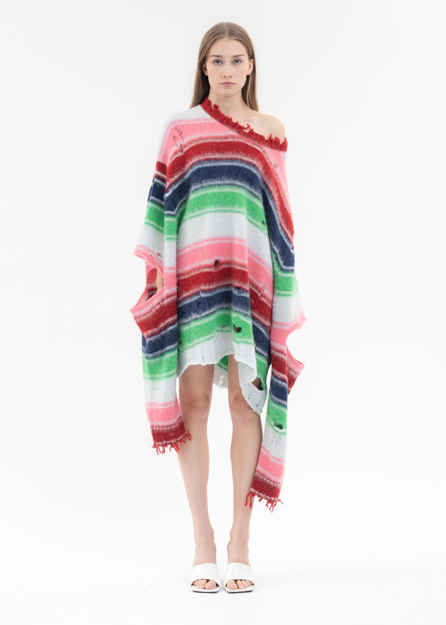 MULTI STRIPE OVERSIZE PULLOVER – 017 Shop