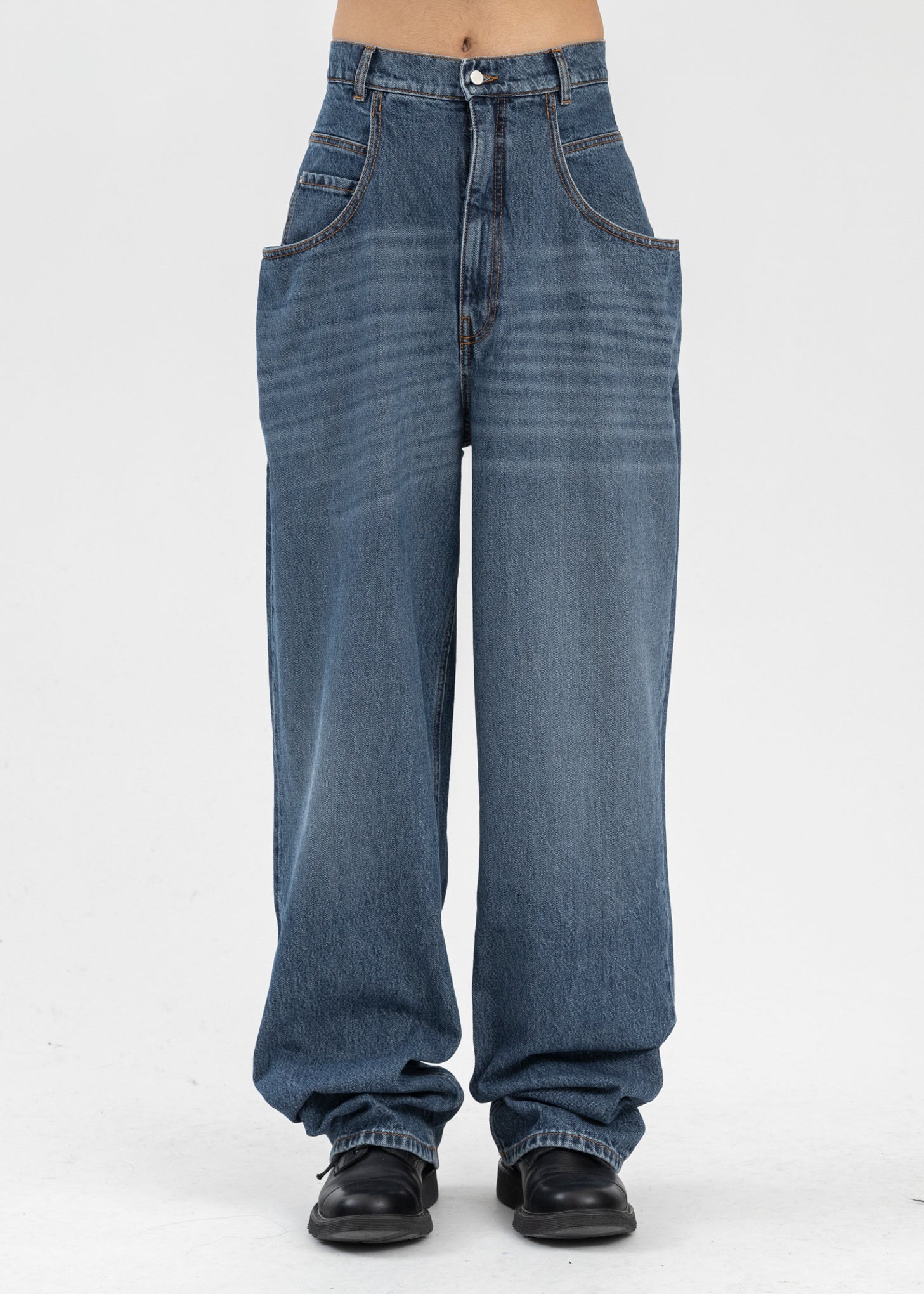 Medium Blue Oded Denim Jeans – 017 Shop