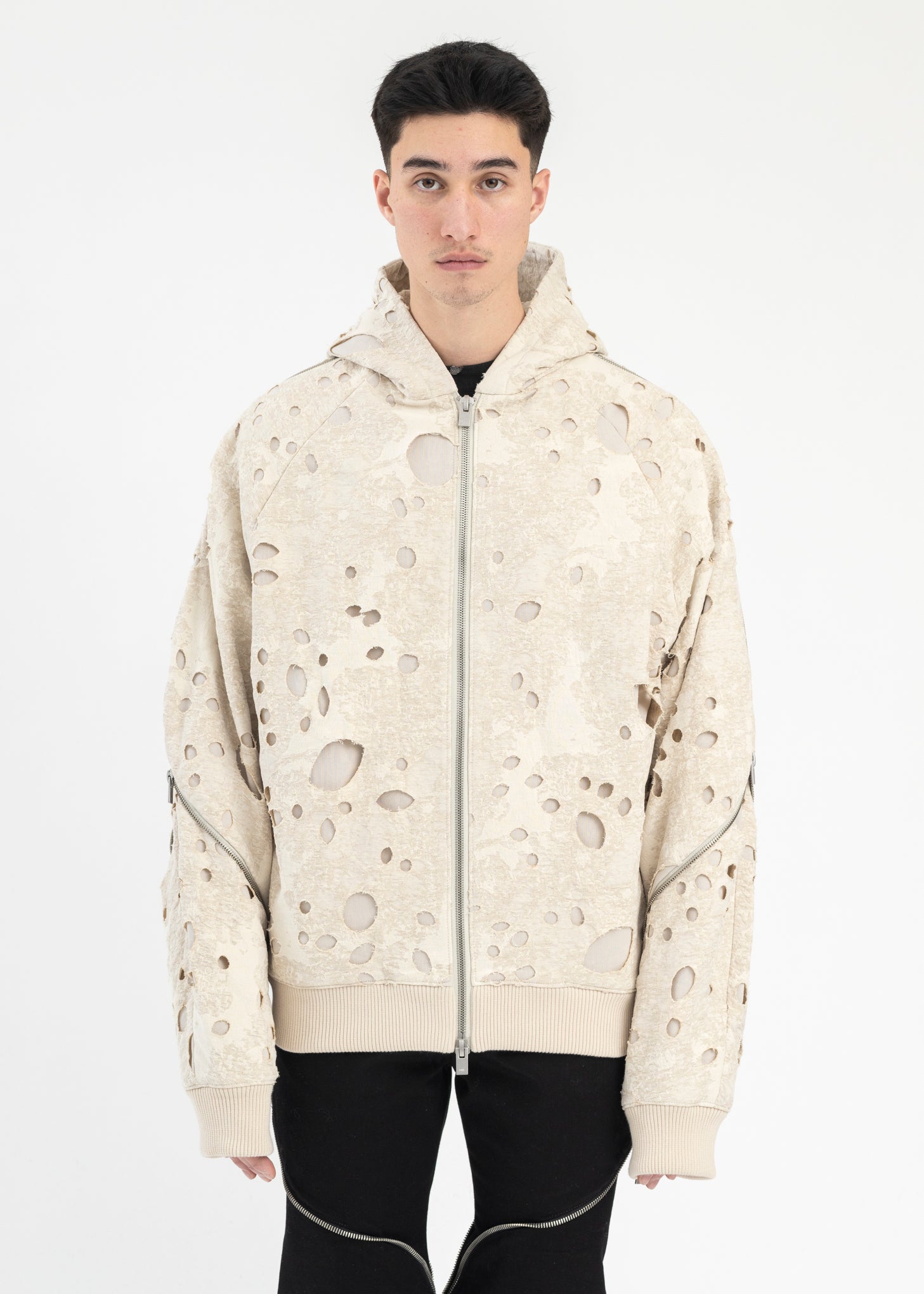 STONE HOMOGENEOUS ZIP HOODIE – 017 Shop