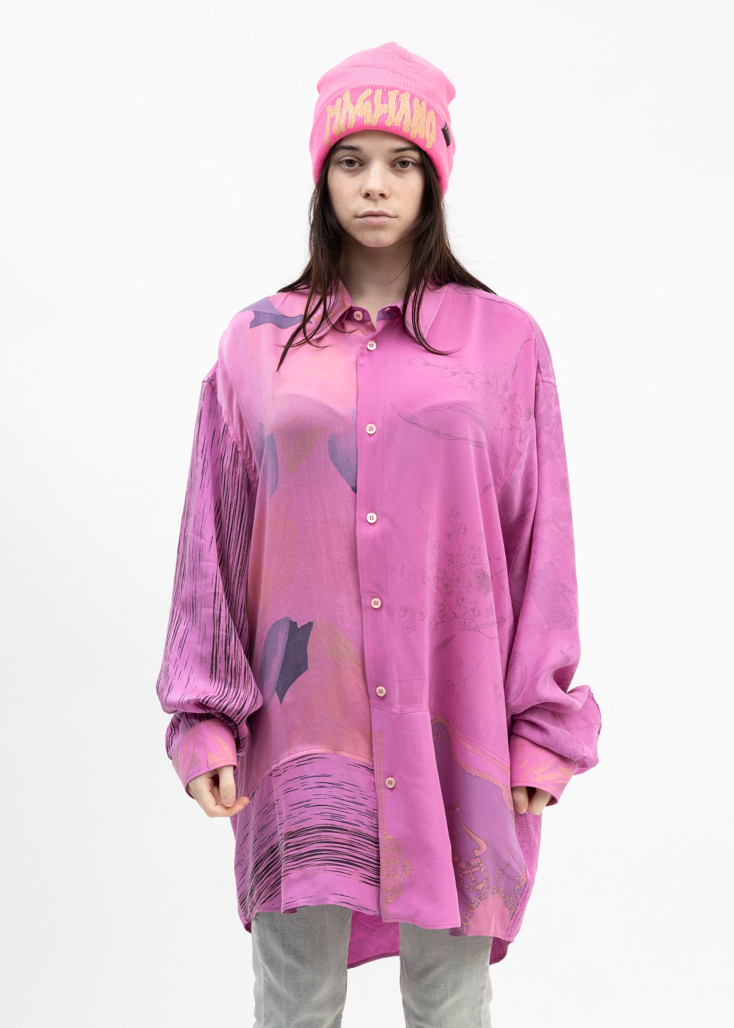 Pink Surplus Silk Shirt – 017 Shop