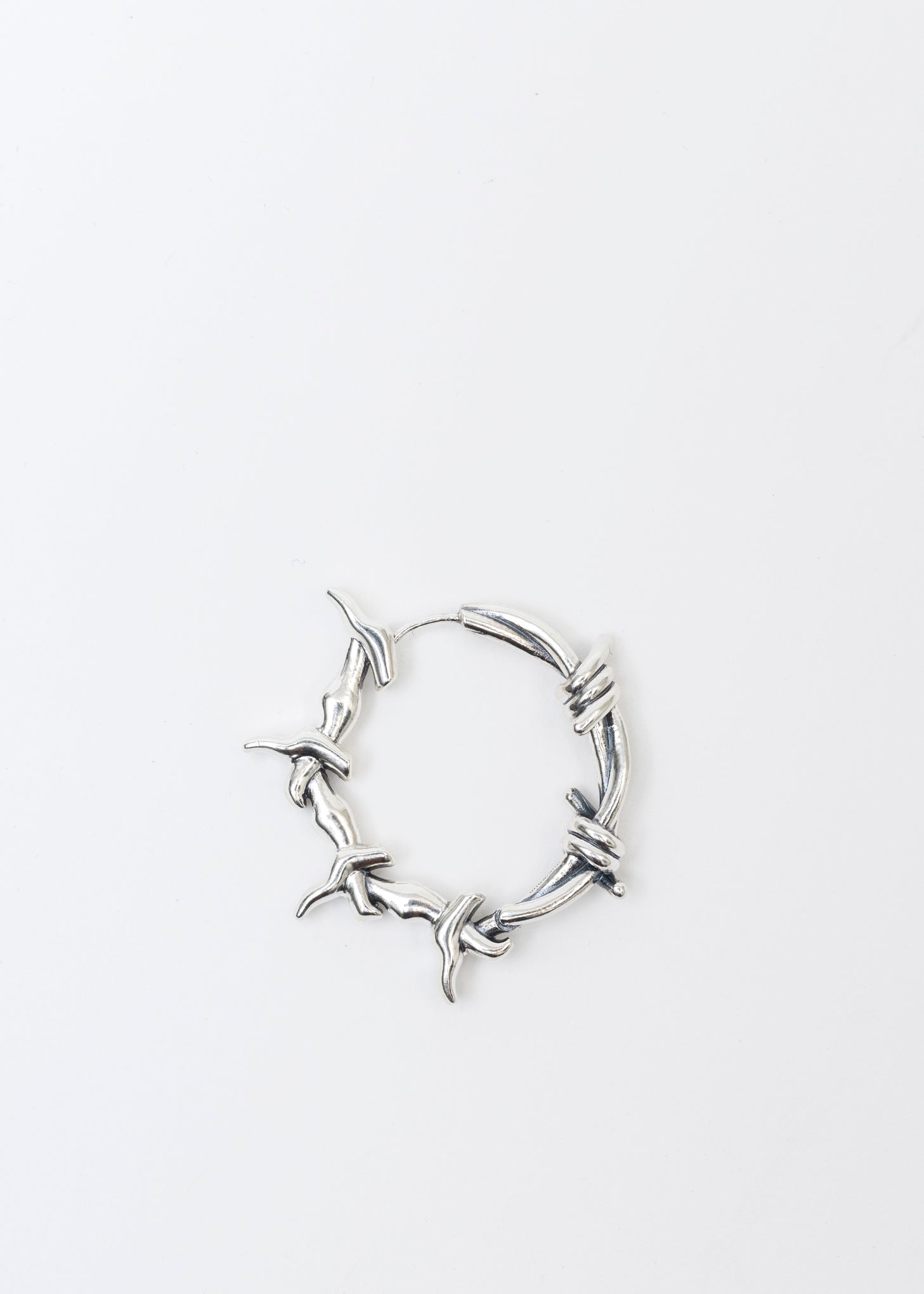 SILVER HALF THORN EARRING – 017 Shop