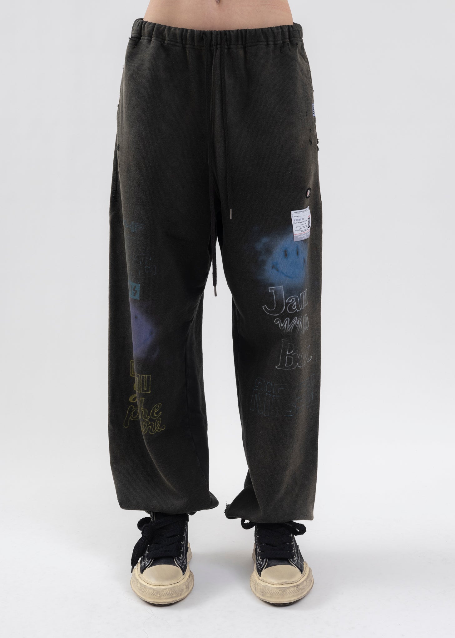 Black Bleached Pants – 017 Shop