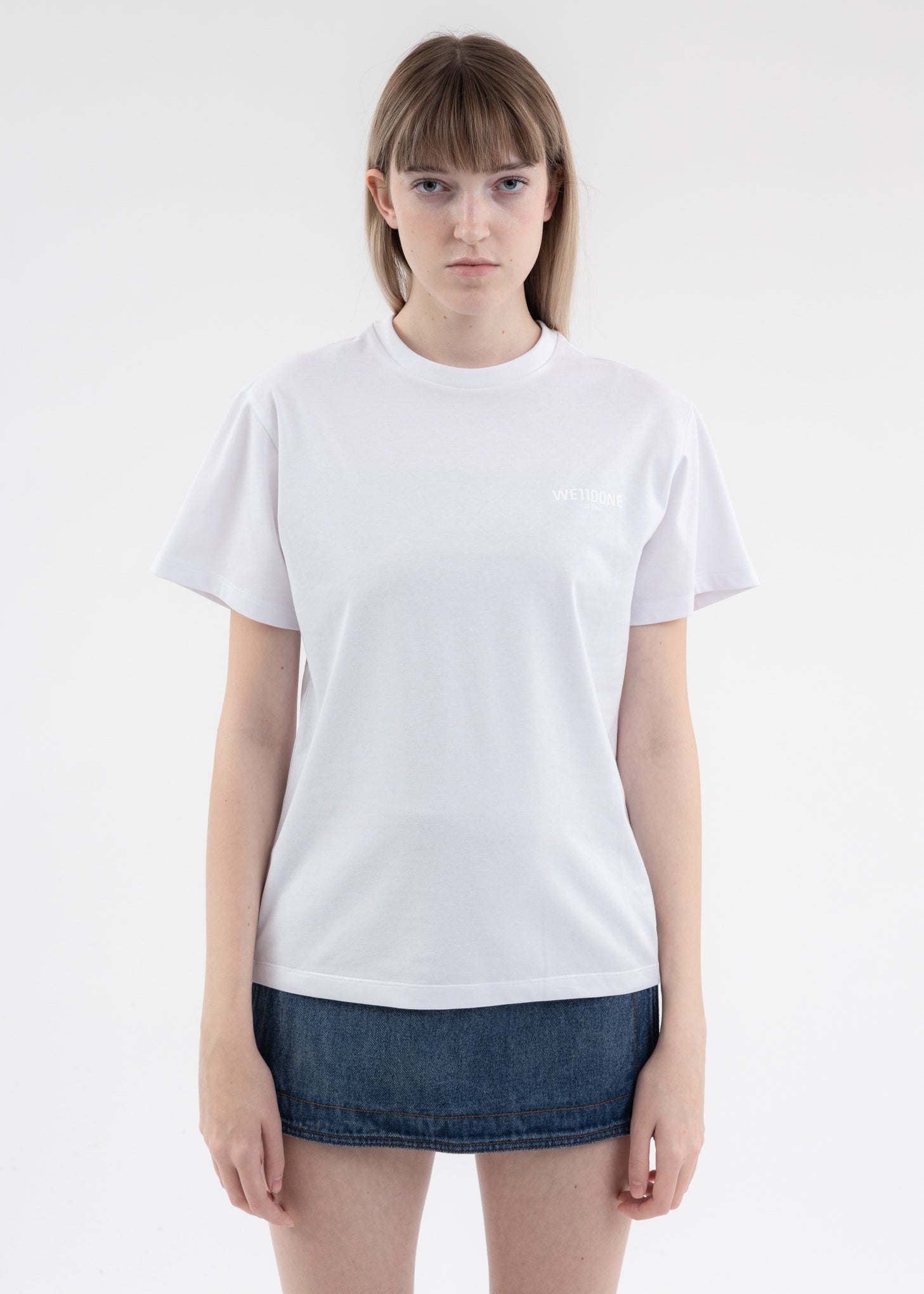 WHITE 1506 LOGO BASIC T-SHIRT – 017 Shop
