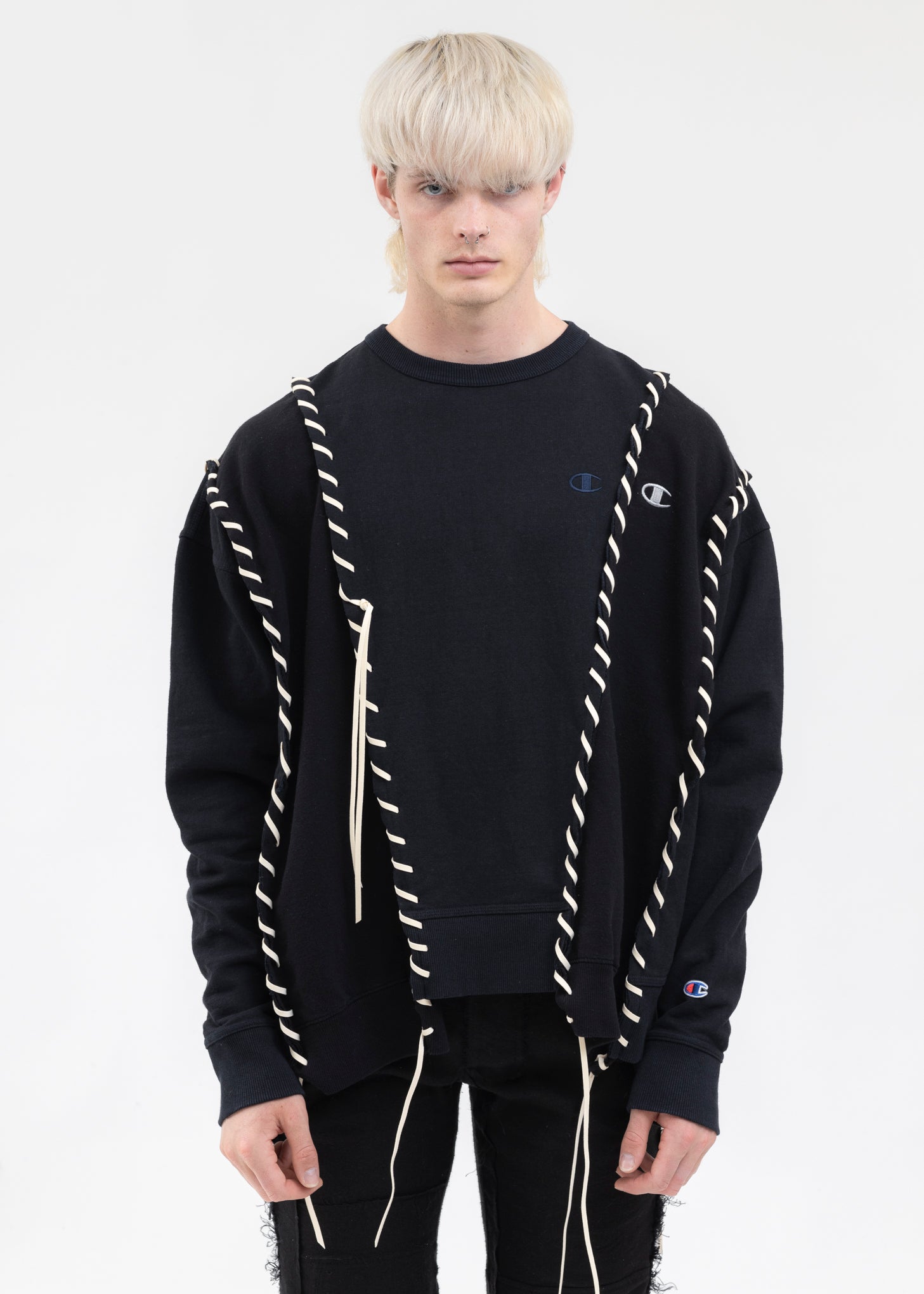 Black Looping Champ Sweat -Style 3 – 017 Shop