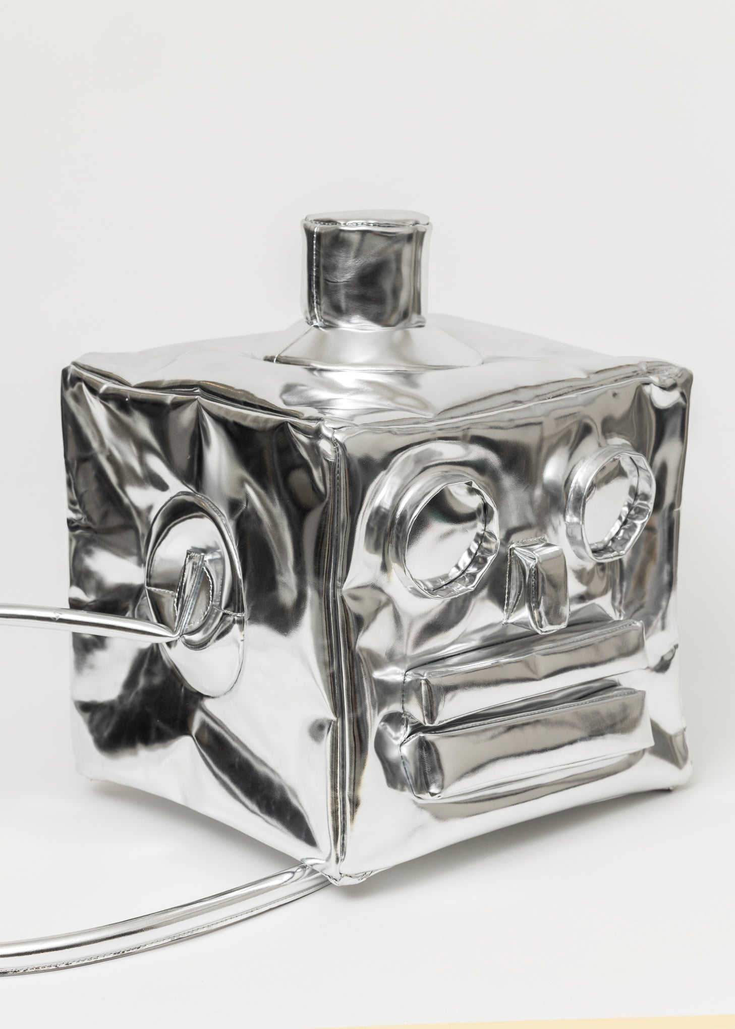 SILVER ROBOT HEAD BAG / LARGE – 017 Shop