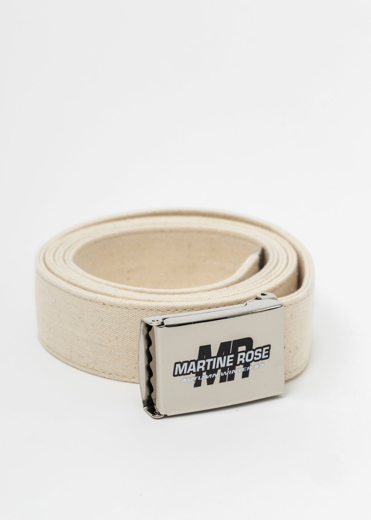CREAM CANVAS BELT – 017 Shop