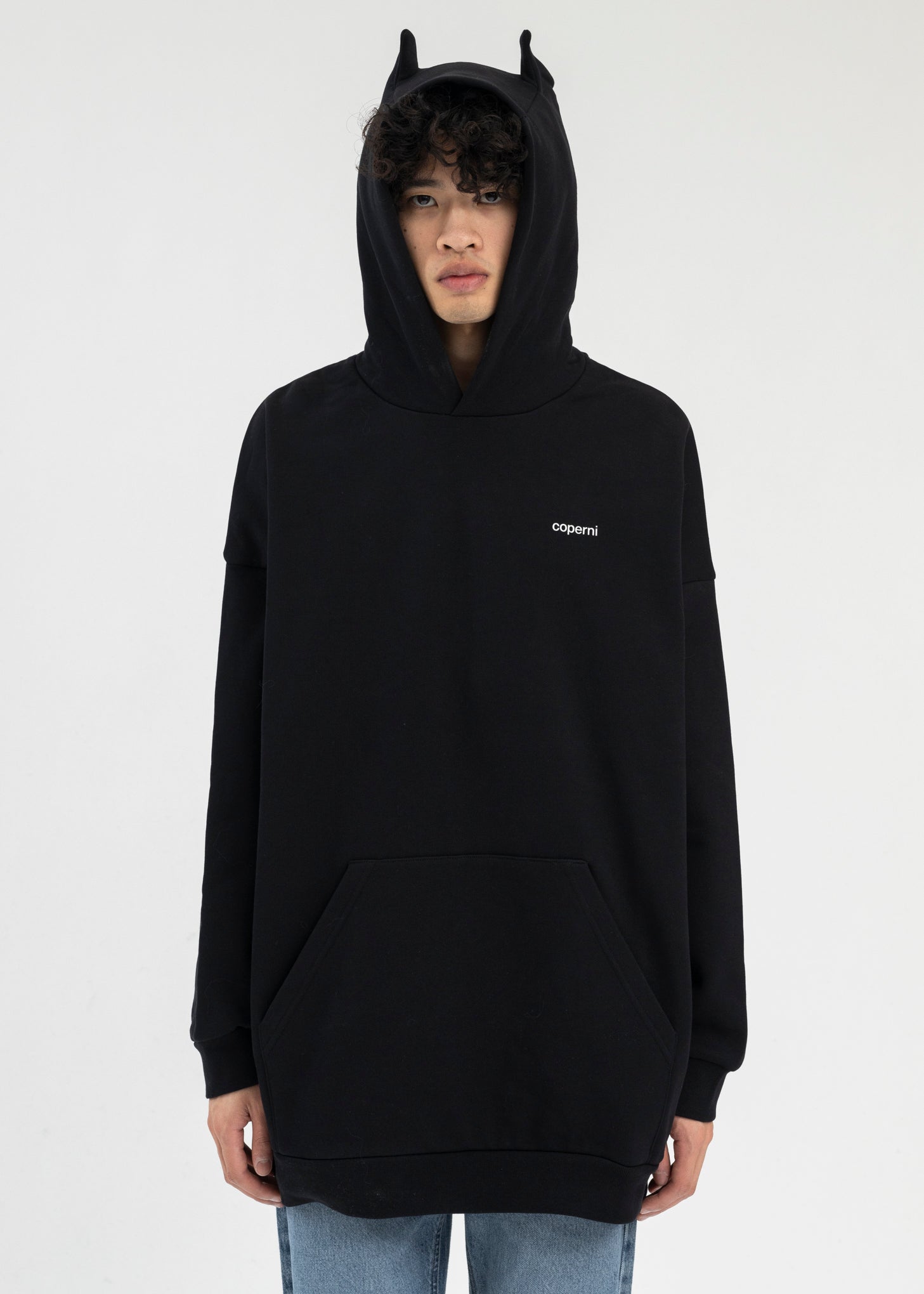 BLACK HORN HOODED DRESS – 017 Shop