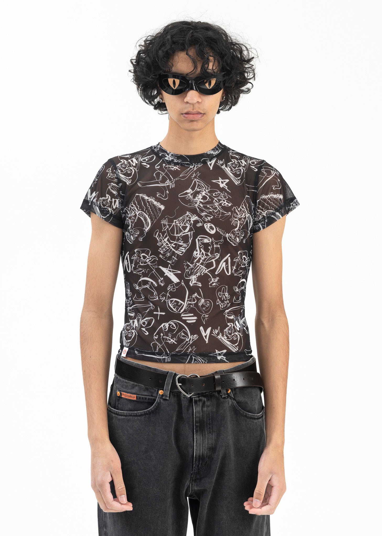 BLACK JESTER POWERMESH BABY TEE – 017 Shop