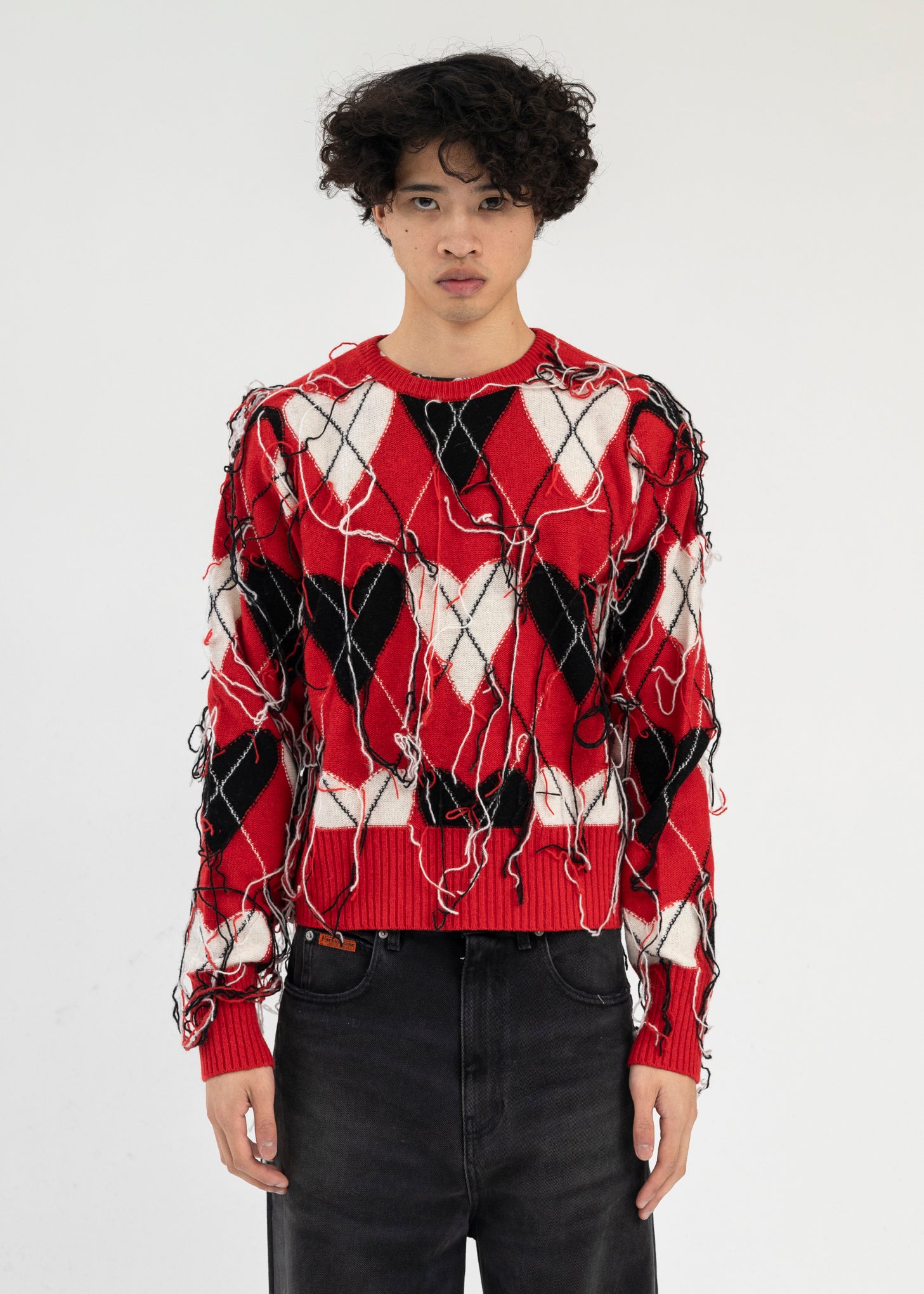 RED GUDDLE JUMPER – 017 Shop