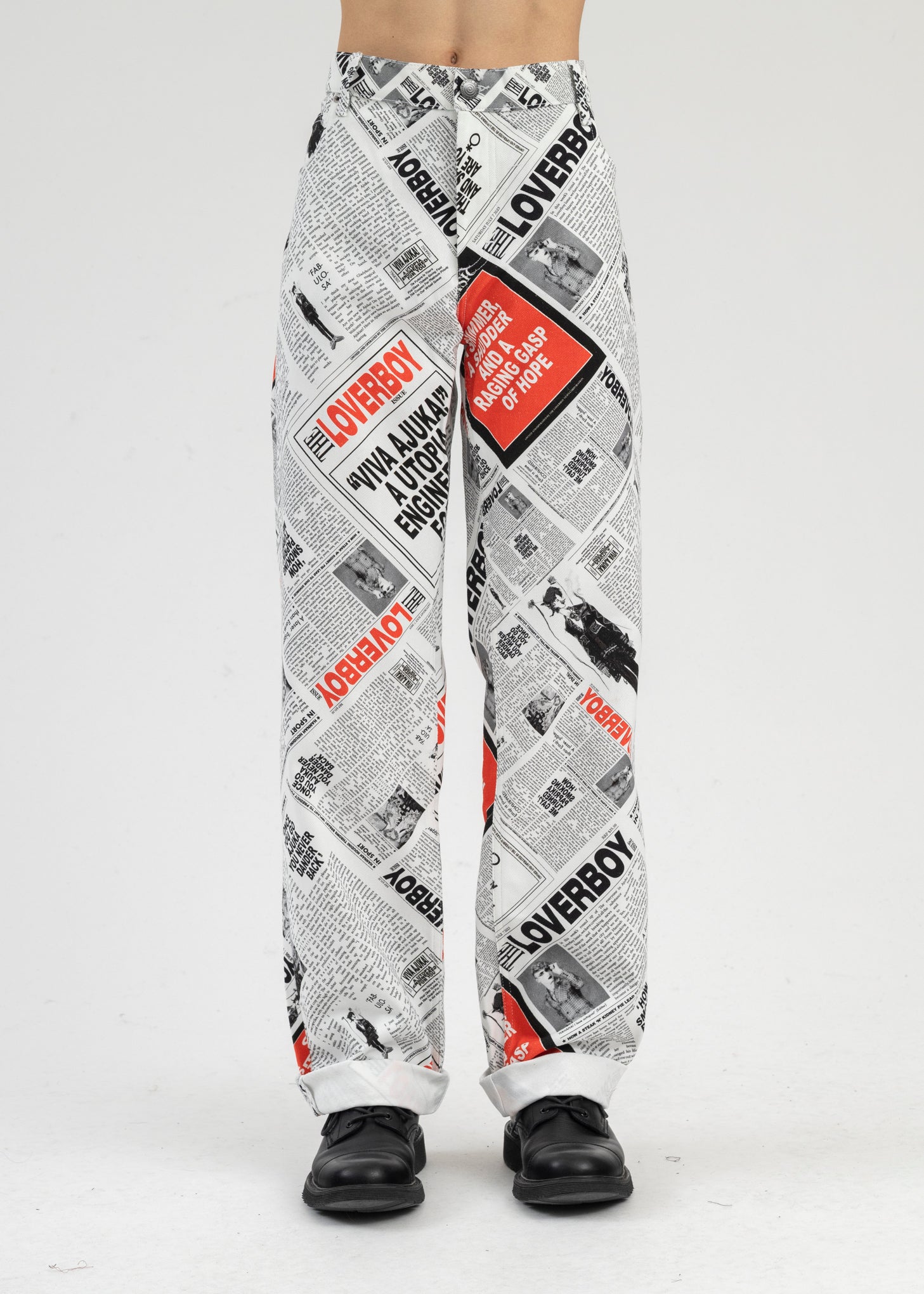 RGB NEWSPAPER ART DENIM JEANS – 017 Shop