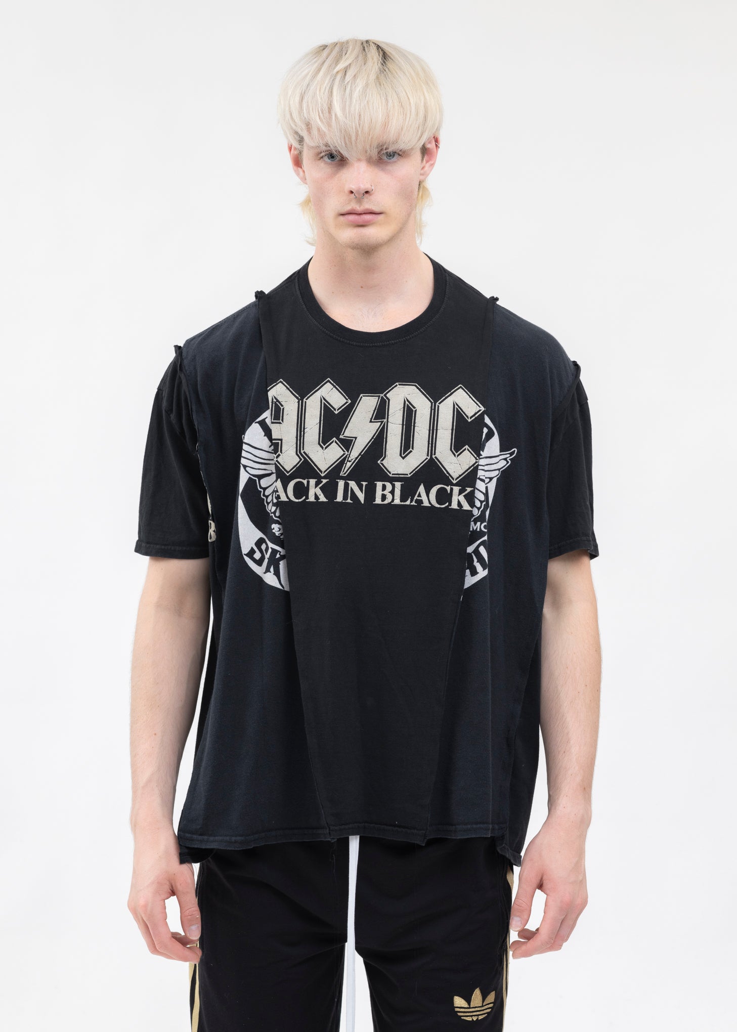 Black Layered Band Tee - Style 2 – 017 Shop