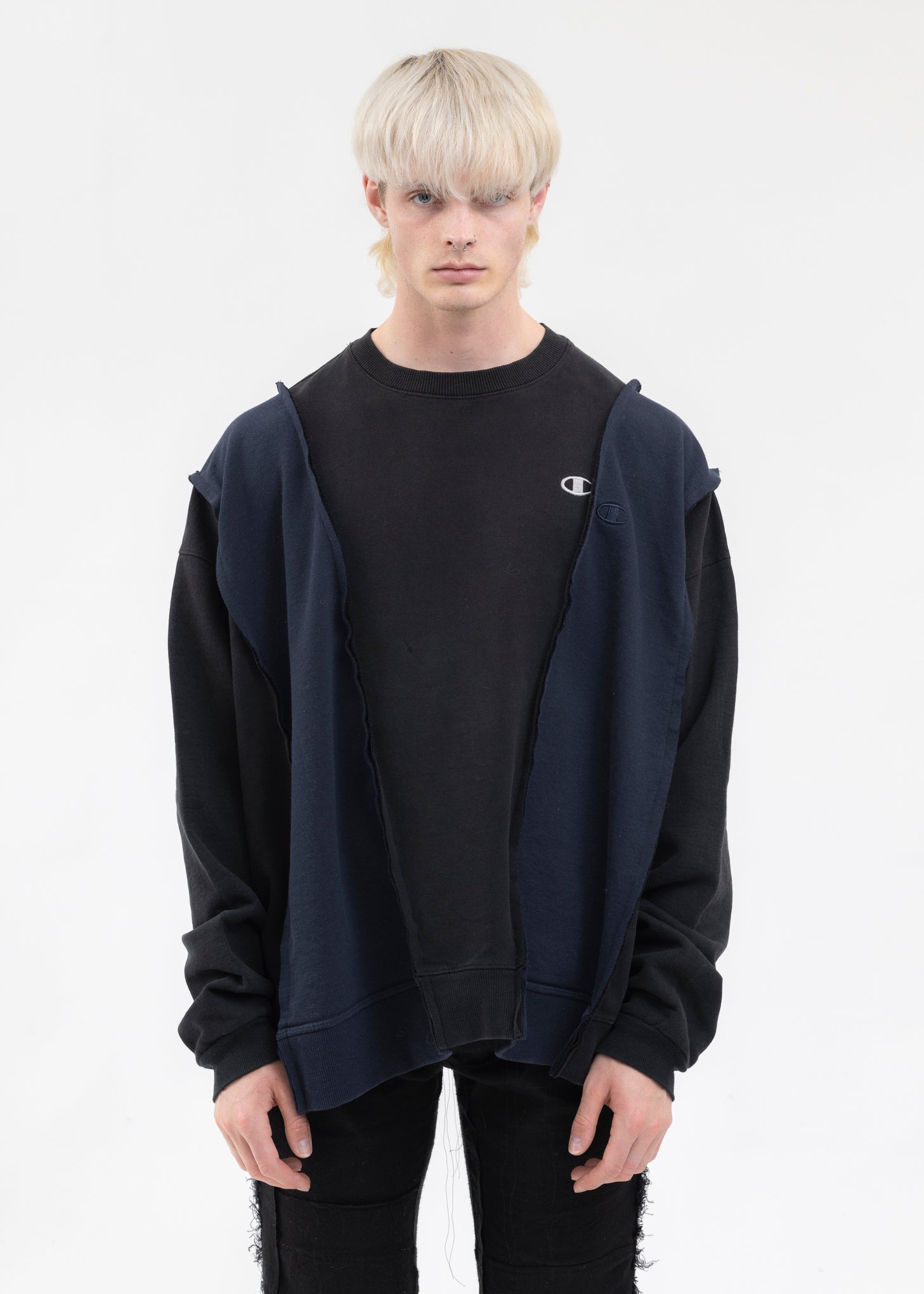 Black Wide Champ Sweat -Style 2 – 017 Shop