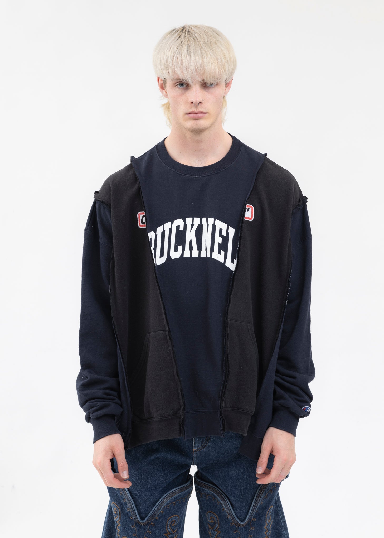Black Wide College Sweat -Style 1 – 017 Shop