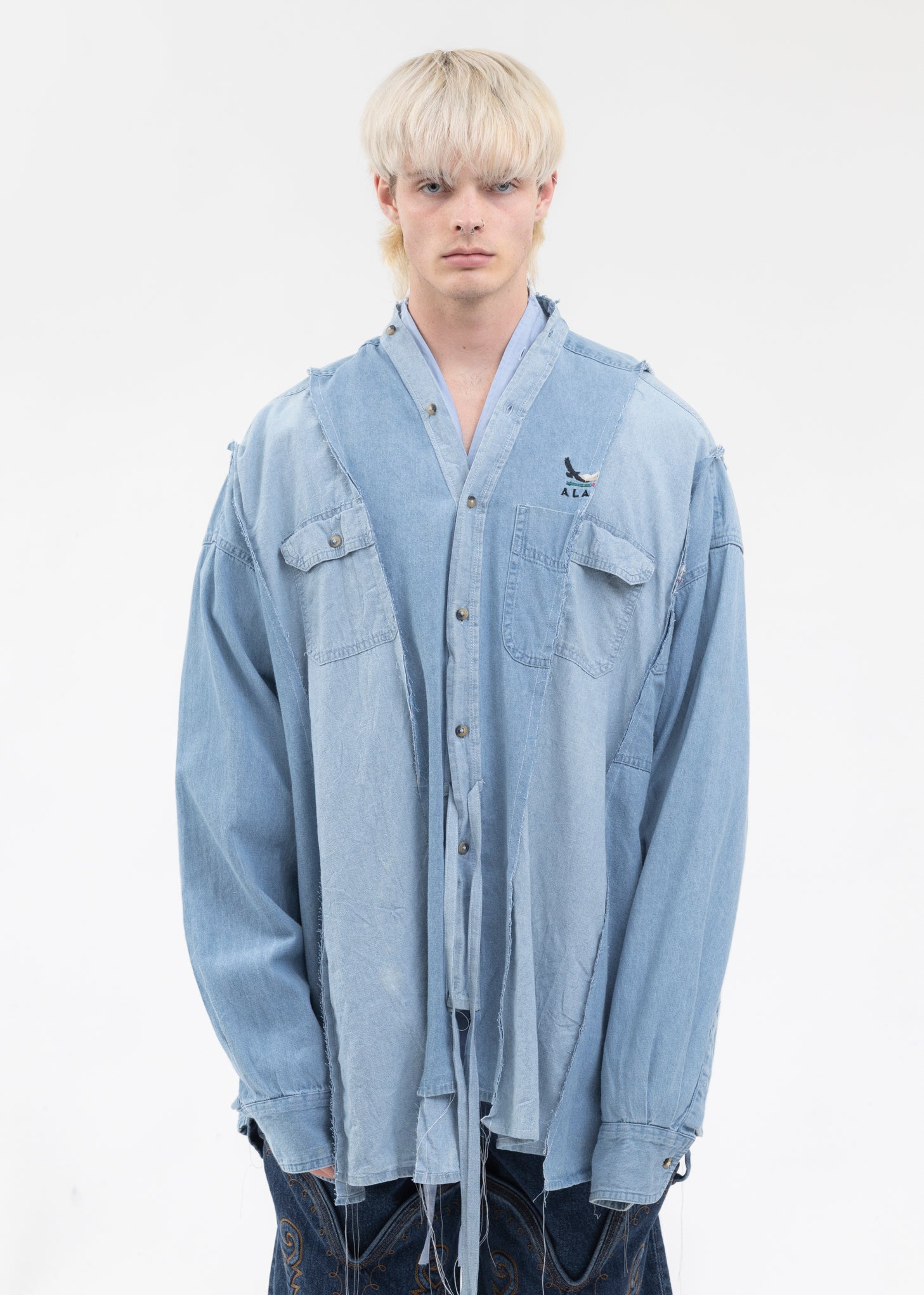 Indigo Docking Wide Denim Samue Shirts -Style 3 – 017 Shop
