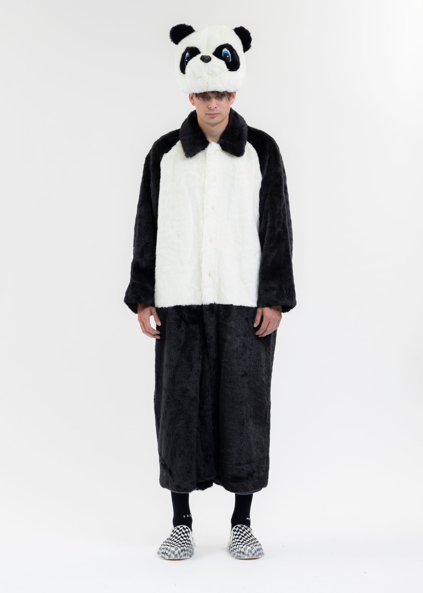 BLACK 2WAY COSTUME FUR COAT (PANDA) – 017 Shop