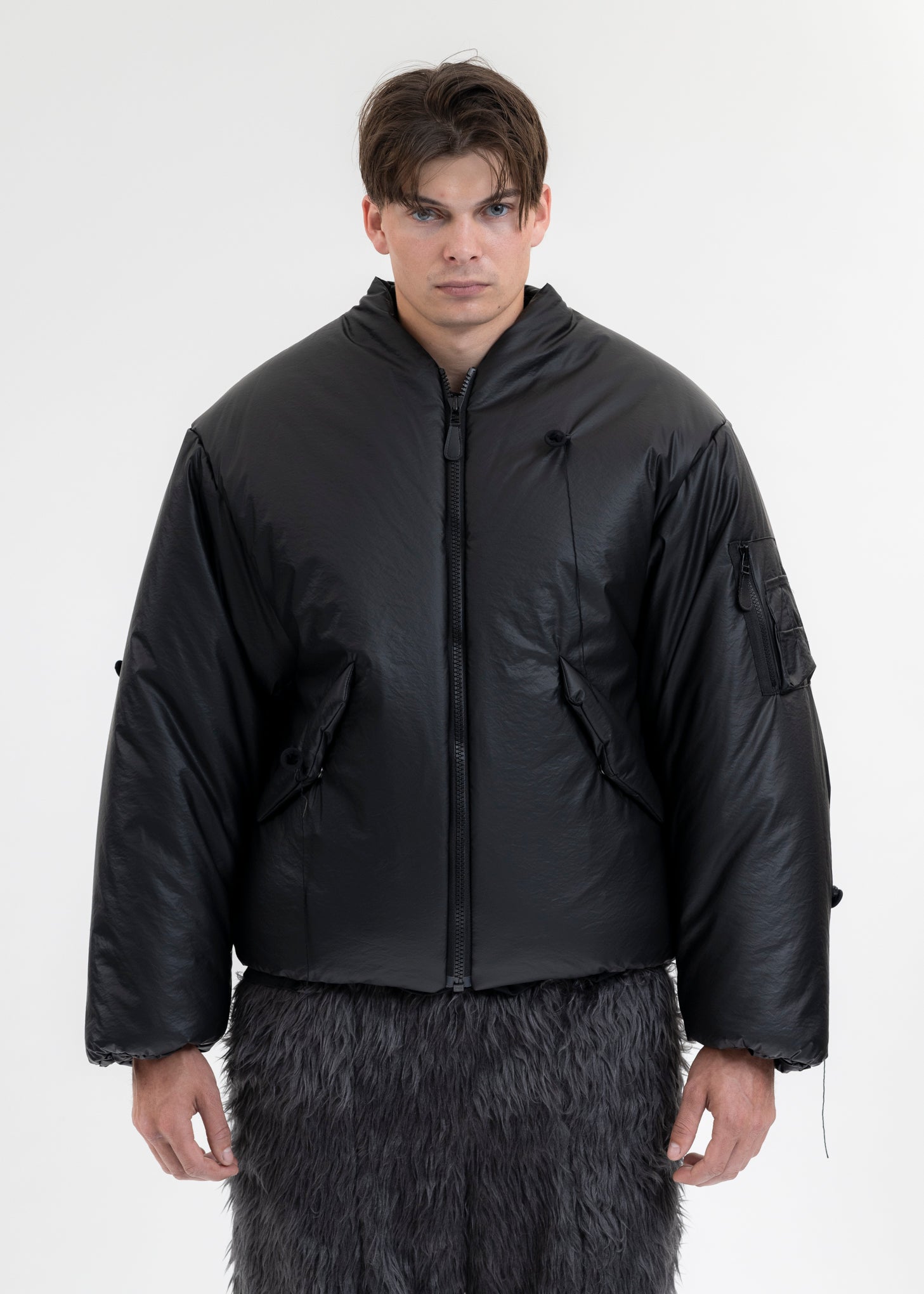 BLACK BALLOON BOMBER JACKET – 017 Shop