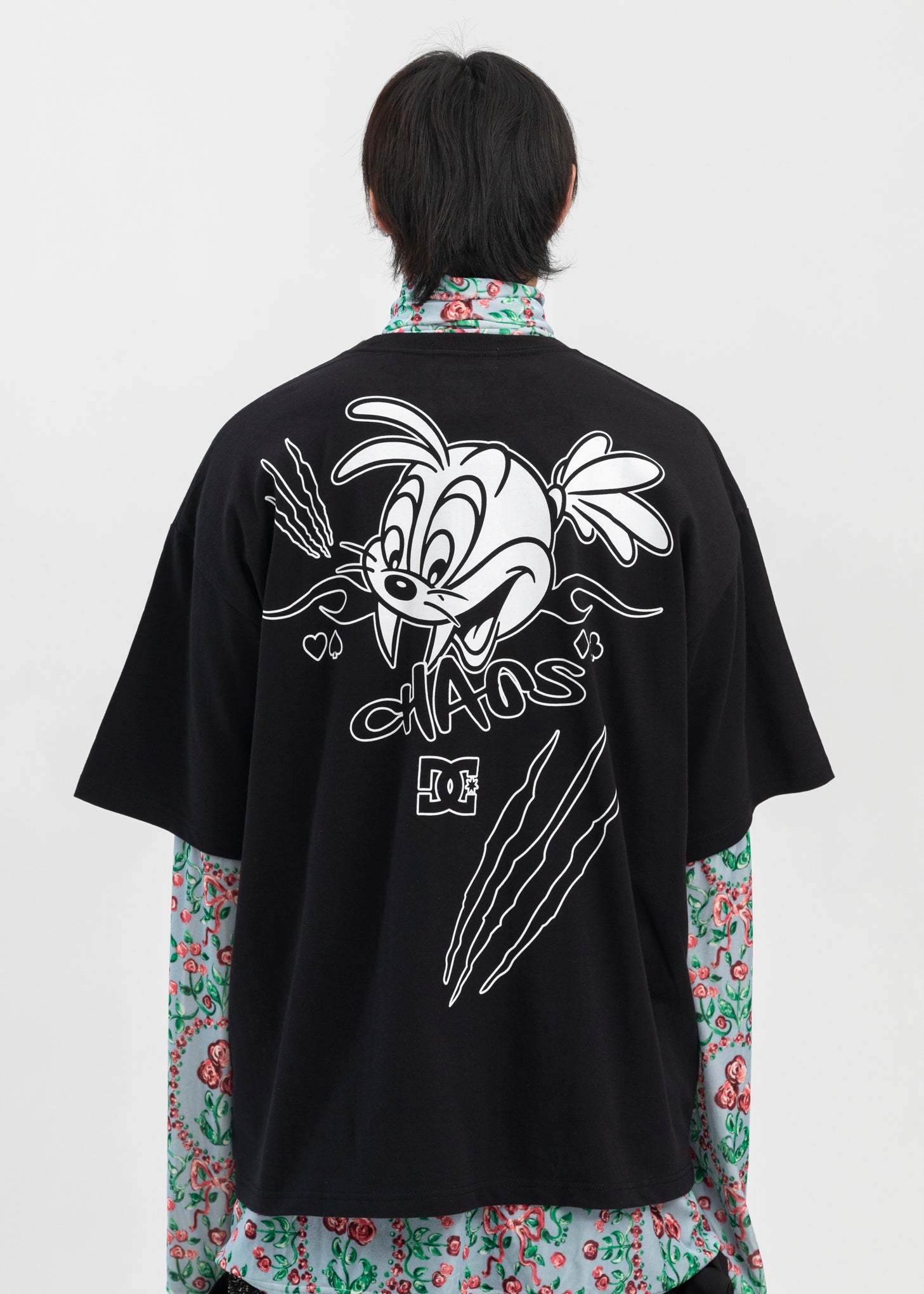BLACK SHORT SLEEVE WIDE TEE COLLAB WITH DC SHOES ANARCHY – 017 Shop