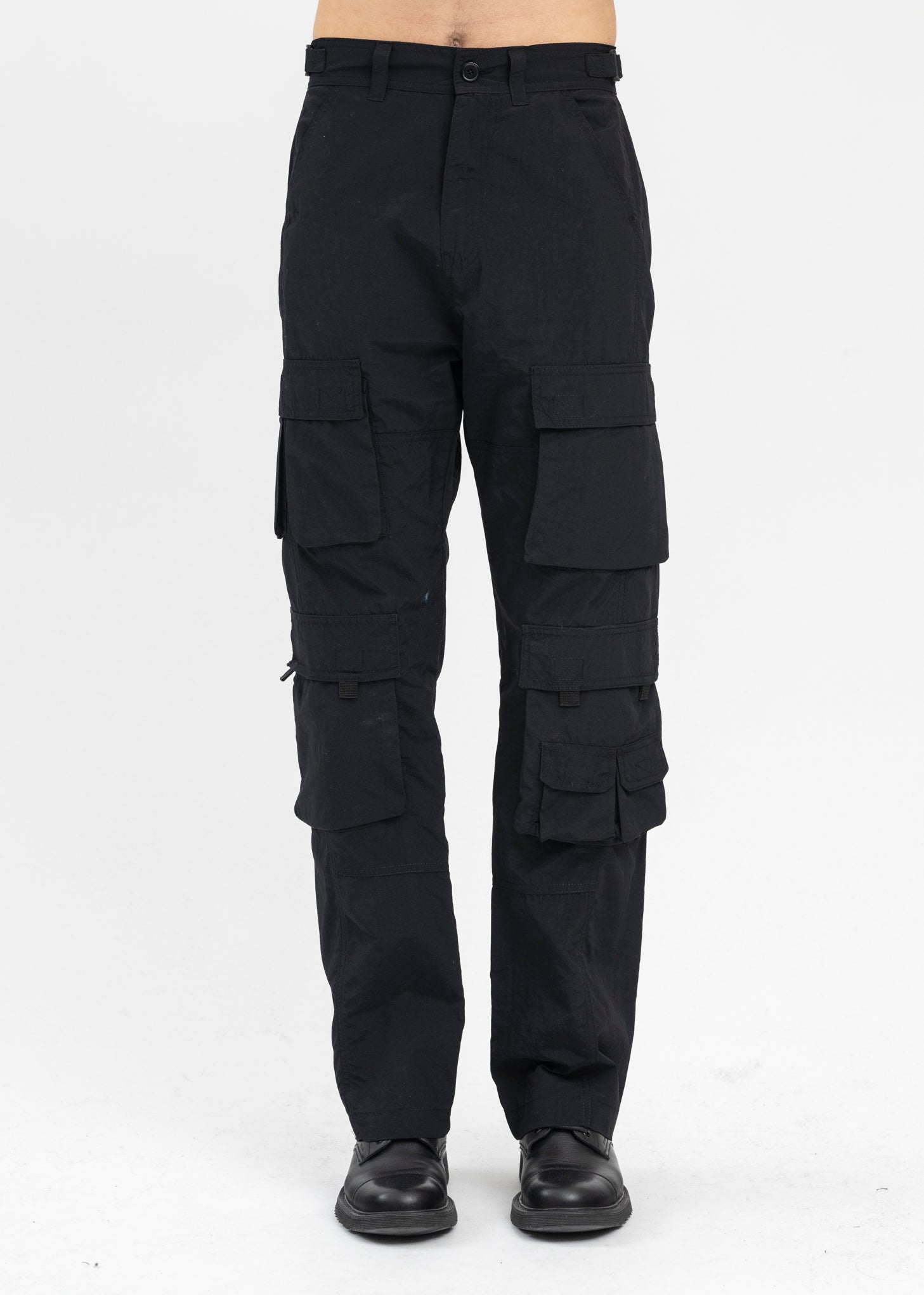 BLACK TWIST SEAM CARGO TROUSER – 017 Shop