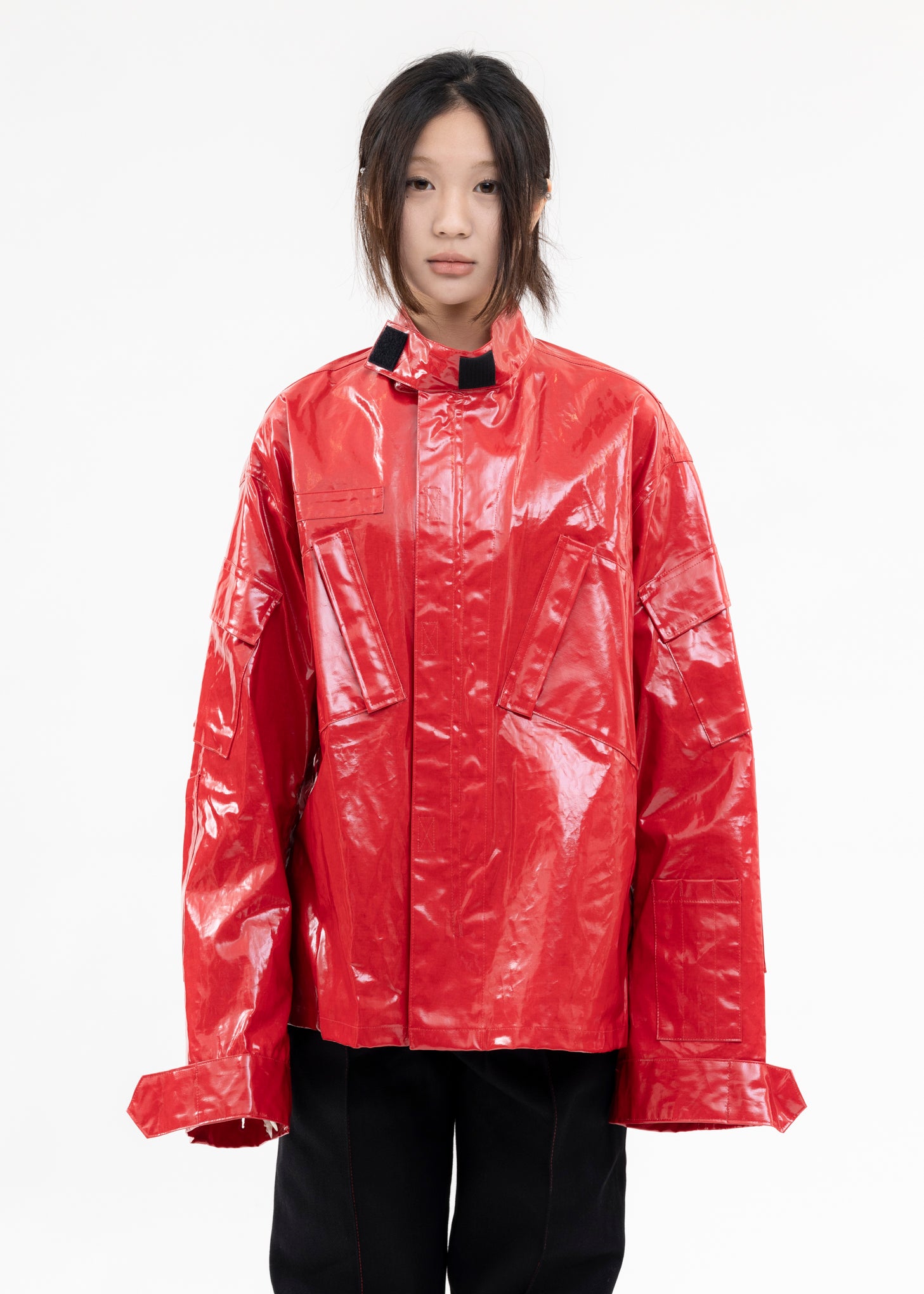 RED PVC COATING JACKET – 017 Shop
