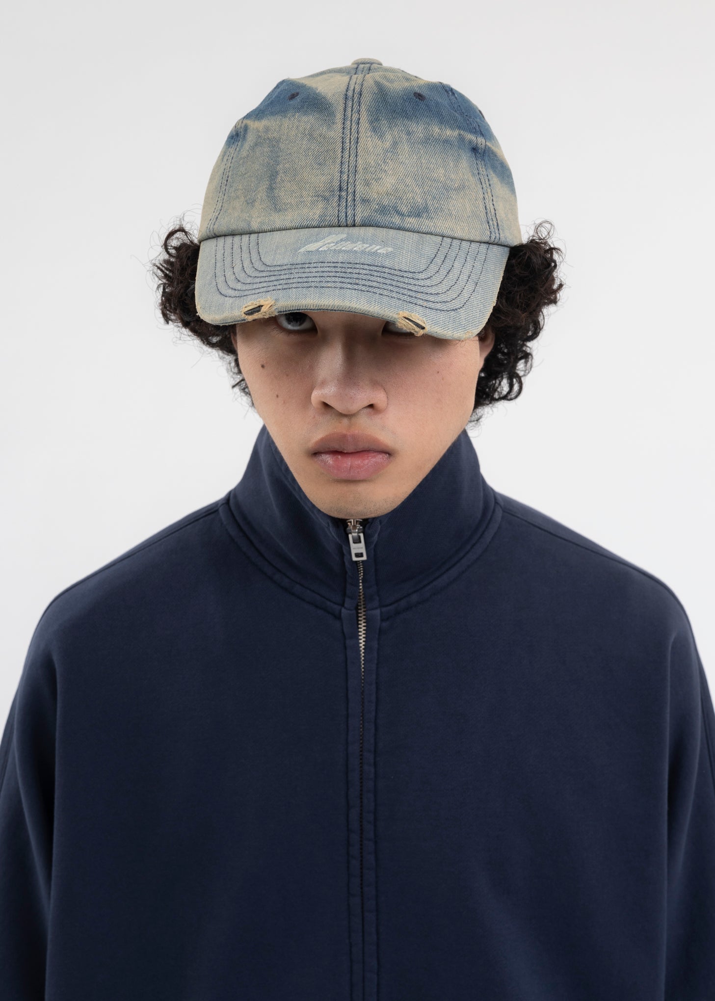 BEIGE WASHED DENIM CAP – 017 Shop