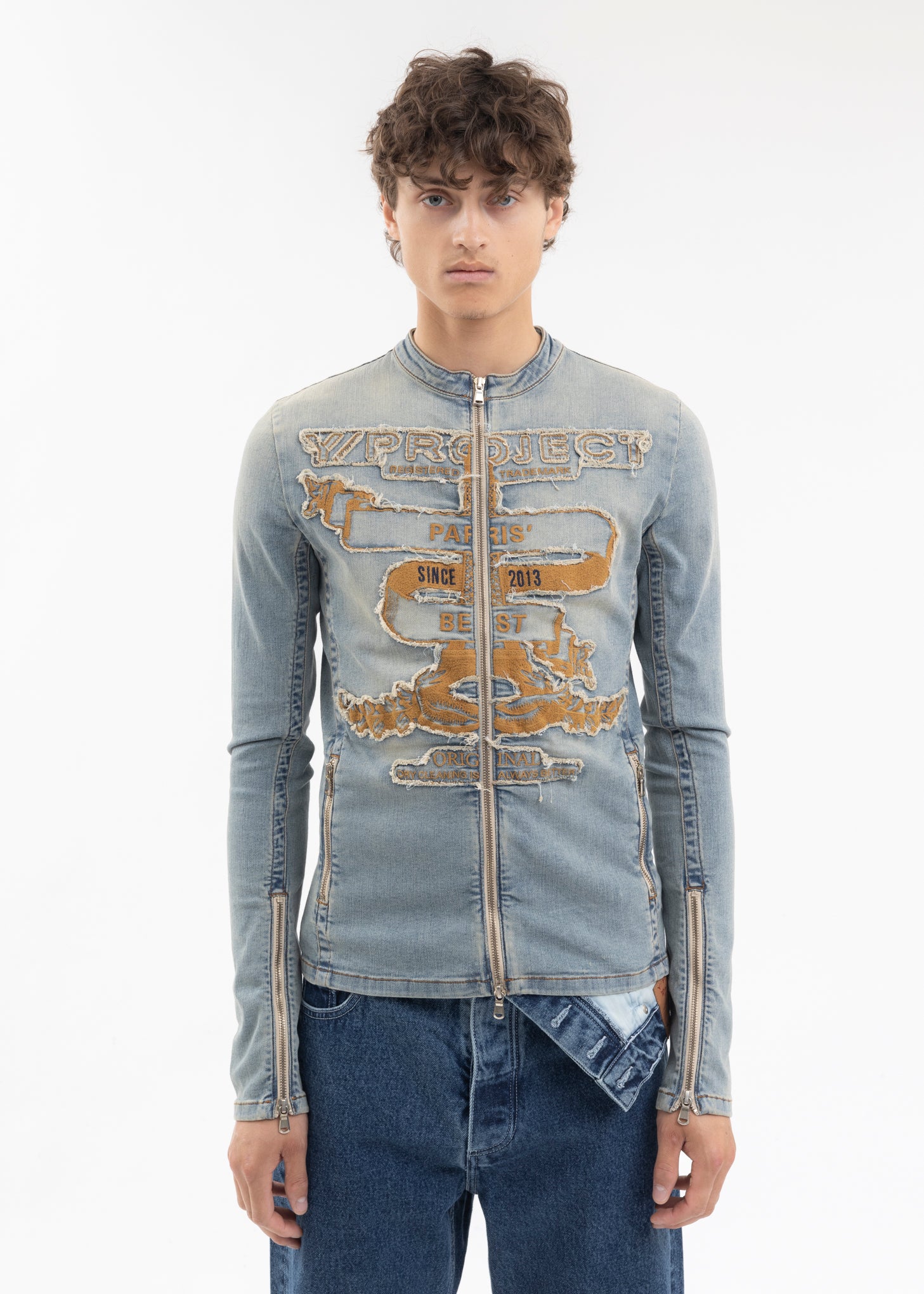 VINTAGE BLUE PARIS' BEST ZIP DENIM JACKET – 017 Shop