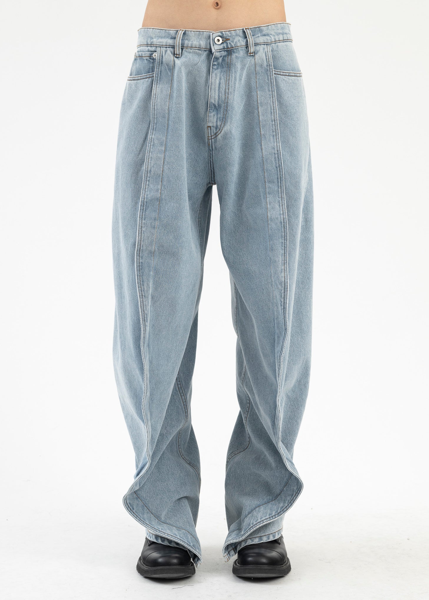 ICE BLUE EVERGREEN BANANA JEANS – 017 Shop