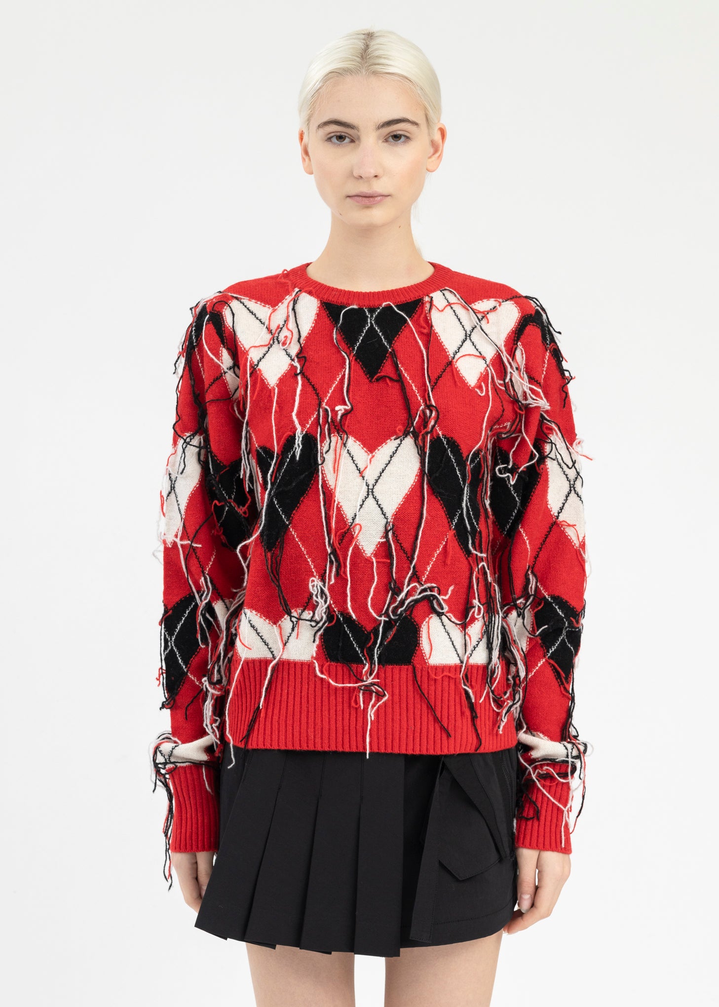 RED GUDDLE JUMPER – 017 Shop