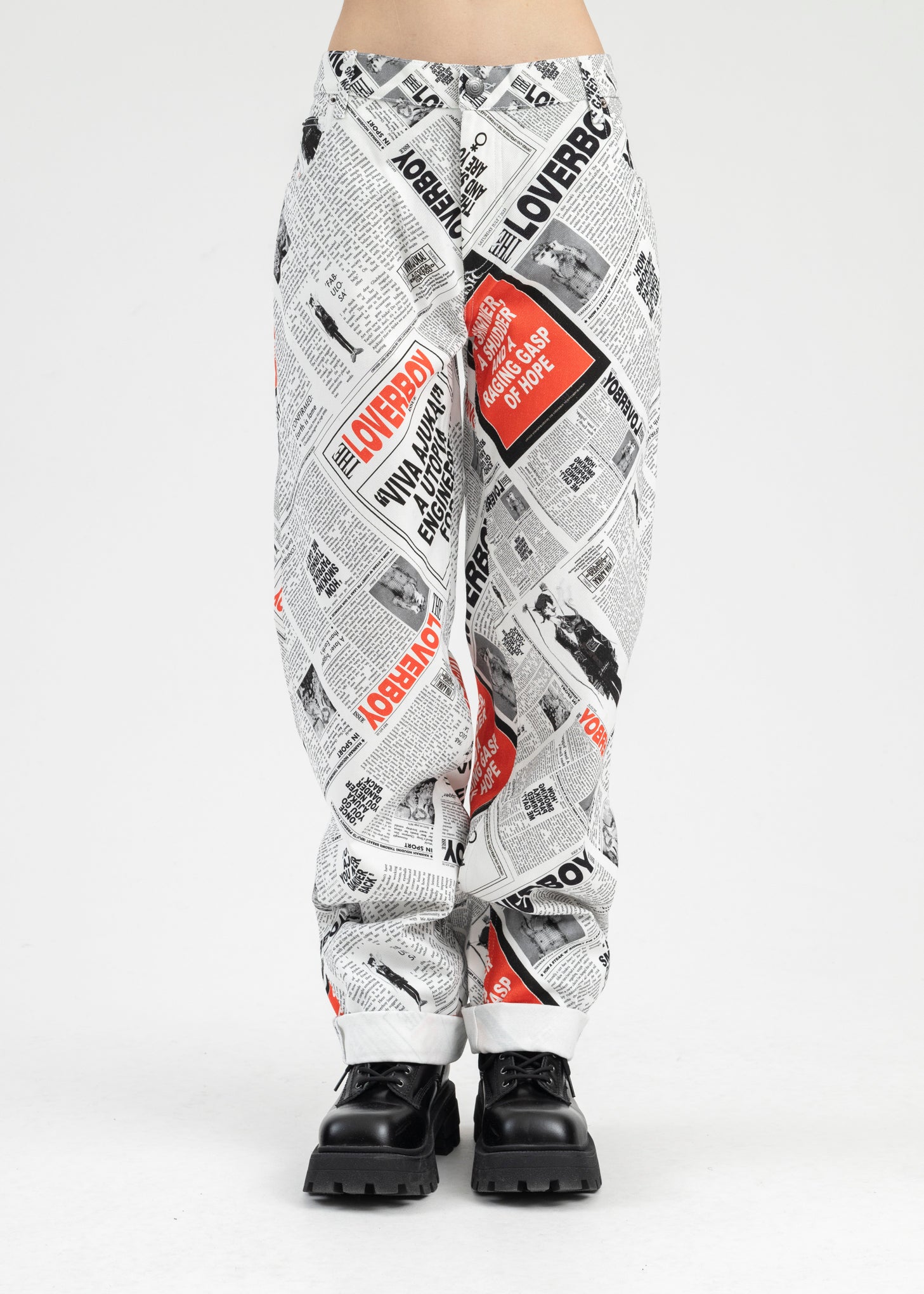 RGB NEWSPAPER ART DENIM JEANS – 017 Shop