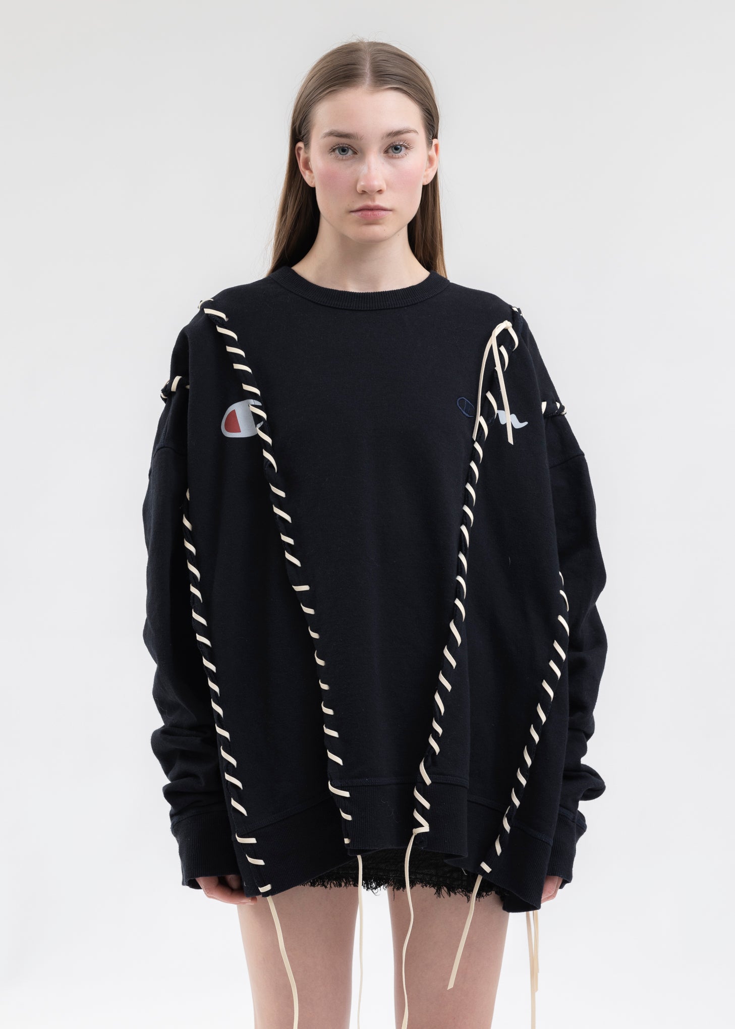 Black Looping Champ Sweat -Style 2 – 017 Shop