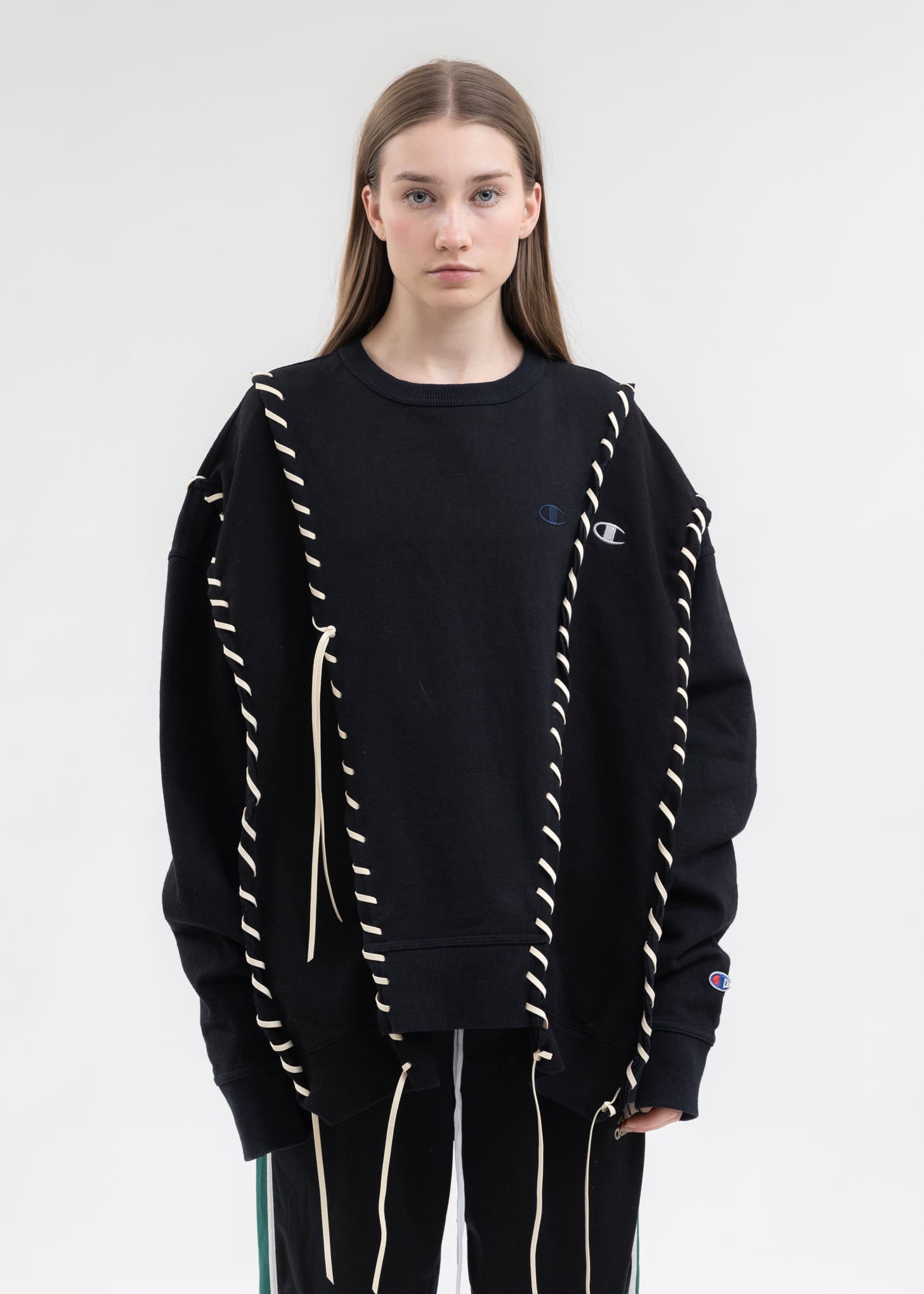 Black Looping Champ Sweat -Style 3 – 017 Shop
