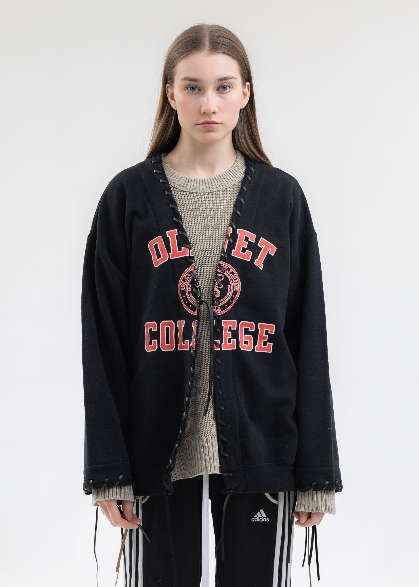 Black Looping College Sweat -Style 2 – 017 Shop