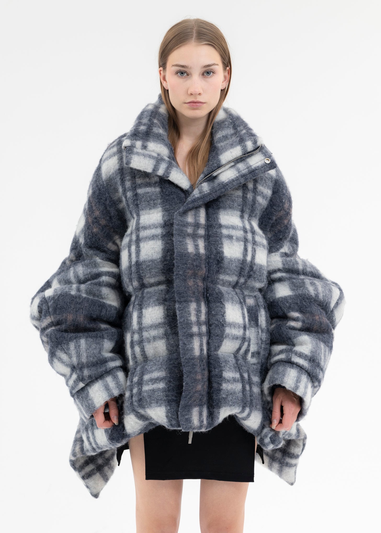 UPSIDE DOWN JACKET IN CHECK PATTERN – 017 Shop