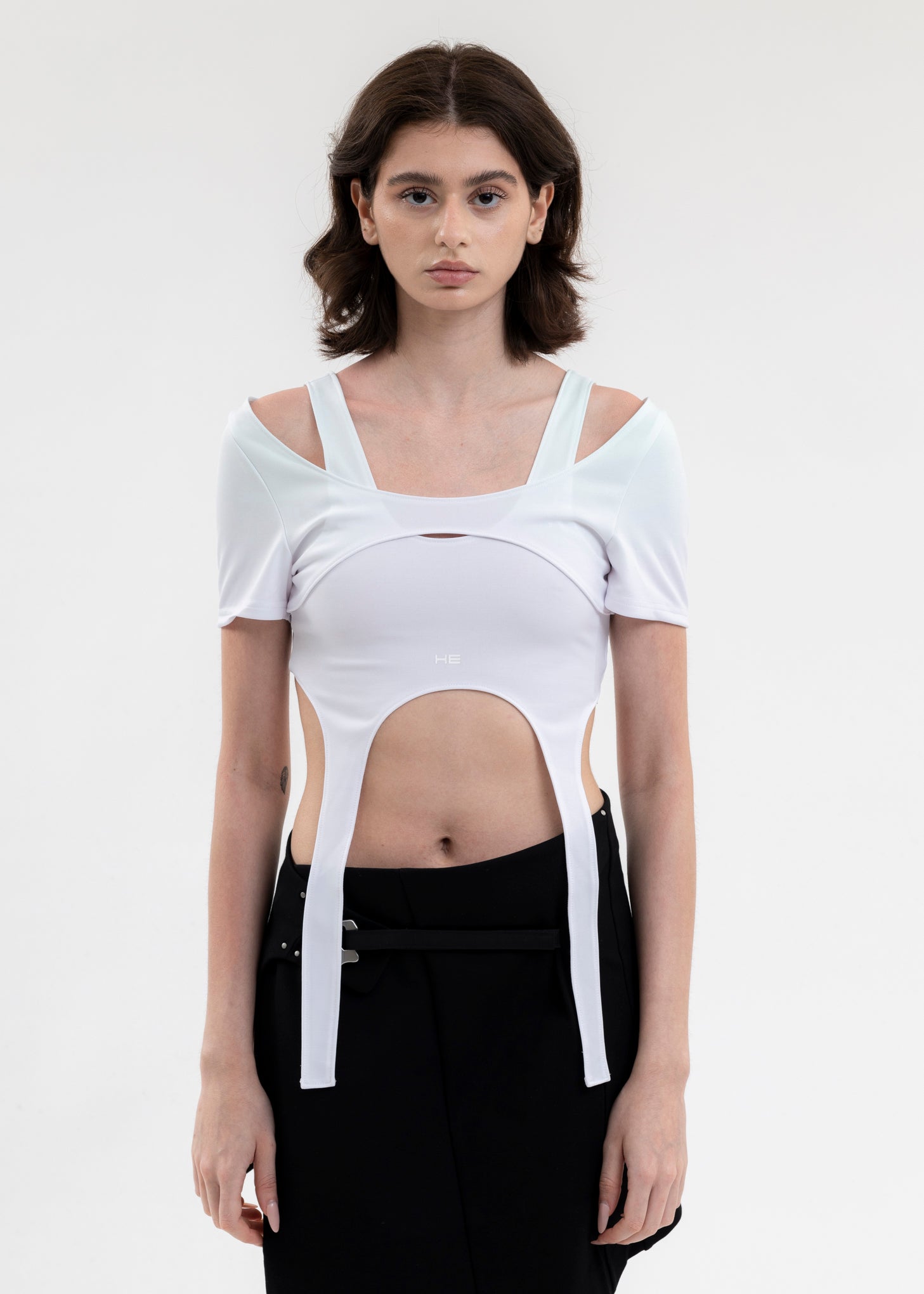 WHITE HAIL HARNESS TOP – 017 Shop