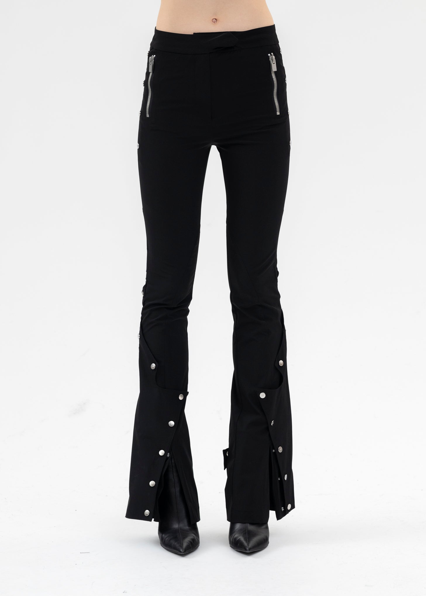 BLACK MORAINE BOOT CUT TROUSERS – 017 Shop