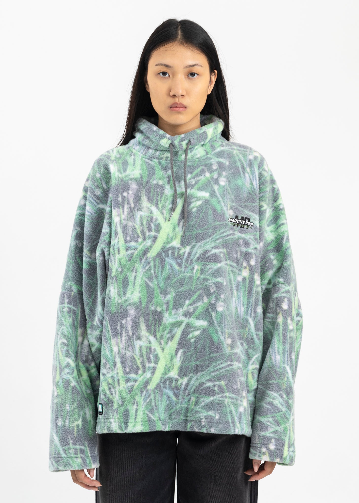 GRASS PRINT BATWING FLEECE – 017 Shop
