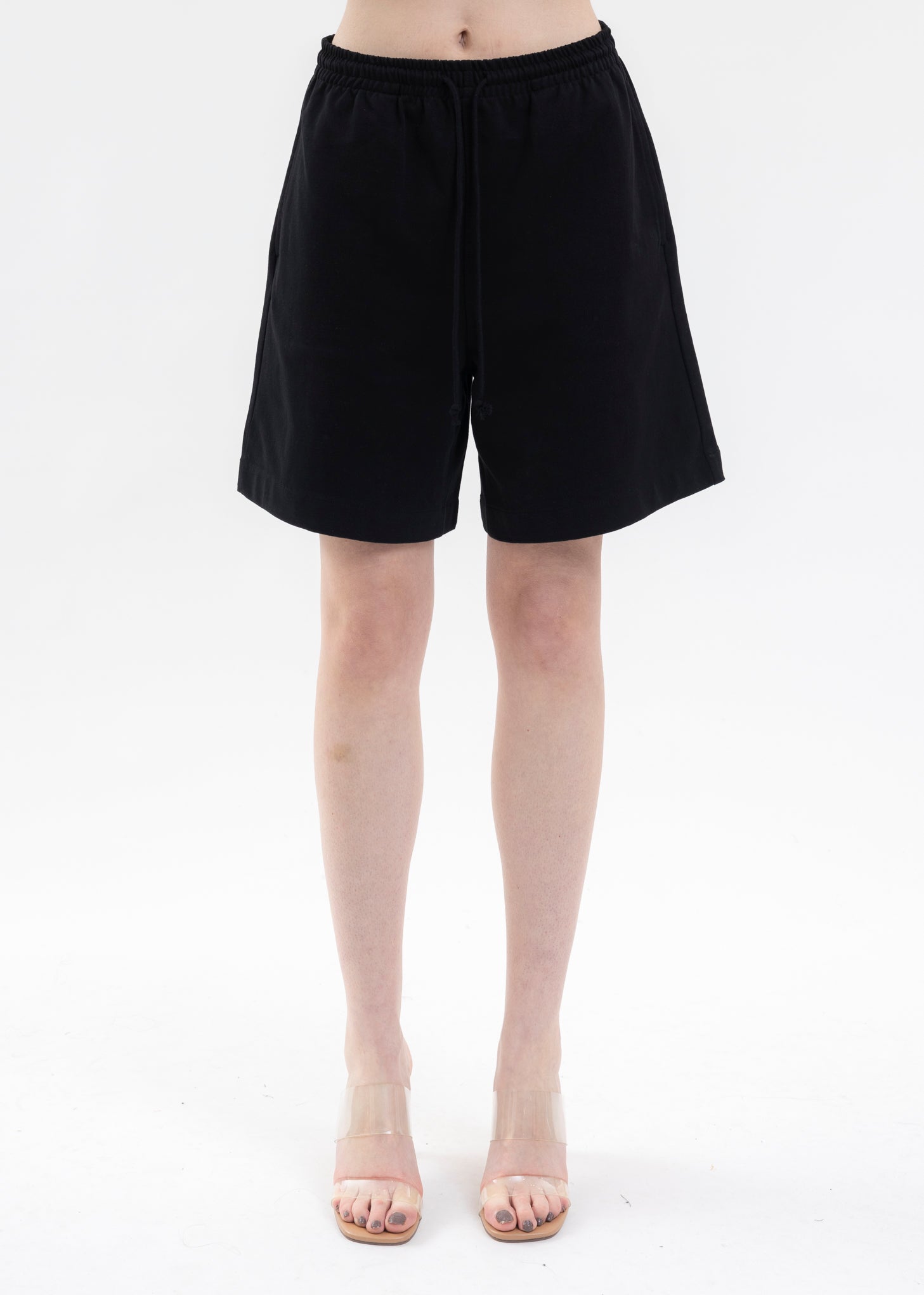 BLACK BANDED SHORTS – 017 Shop