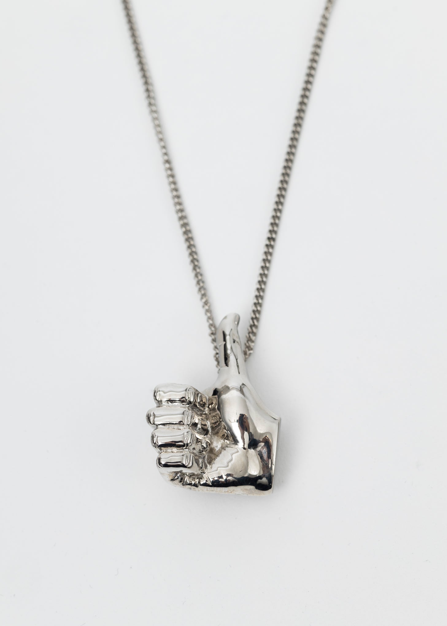 SILVER MINI THUMBS UP PENDANT NECKLACE – 017 Shop