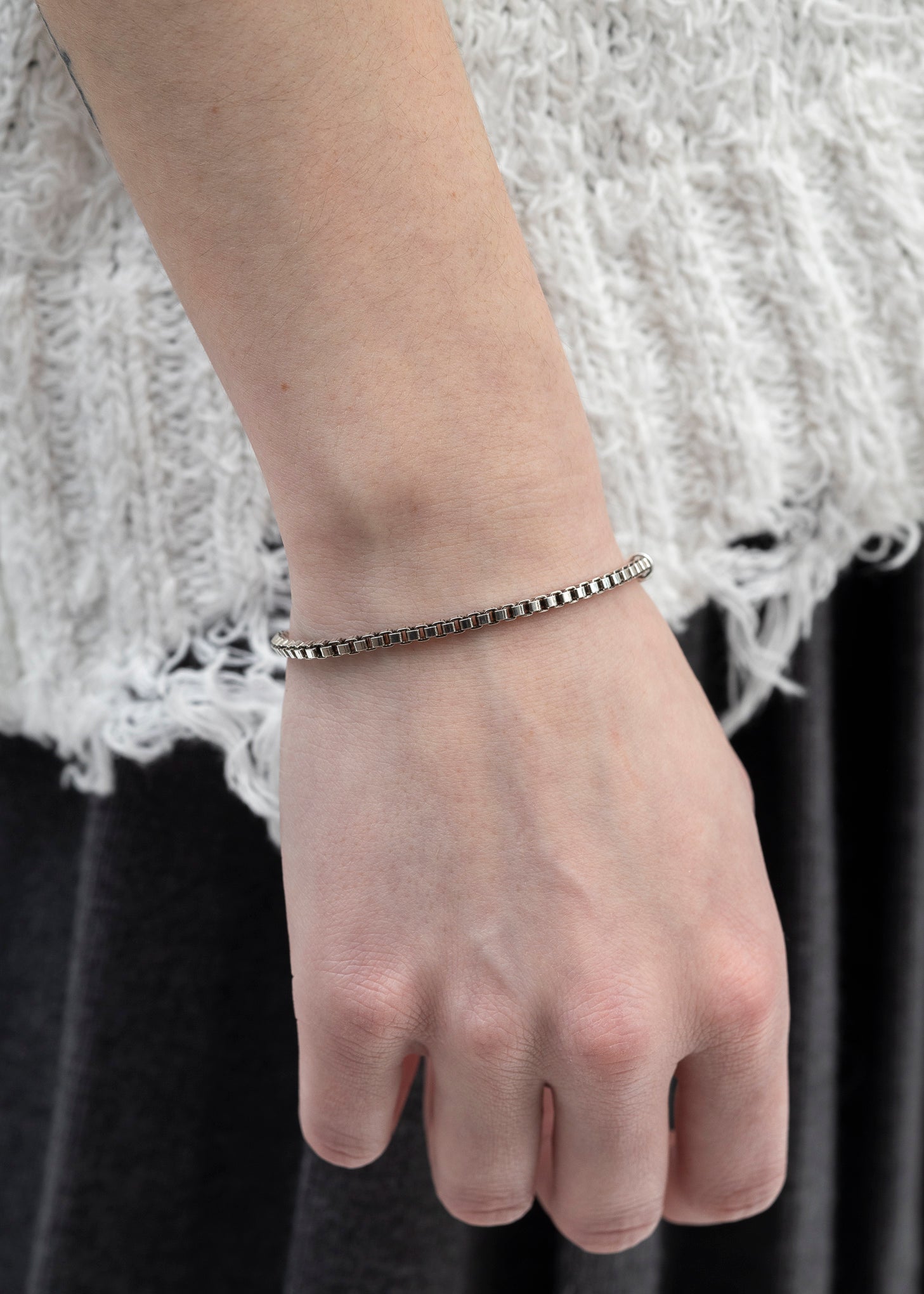 Silver Box Bracelet – 017 Shop