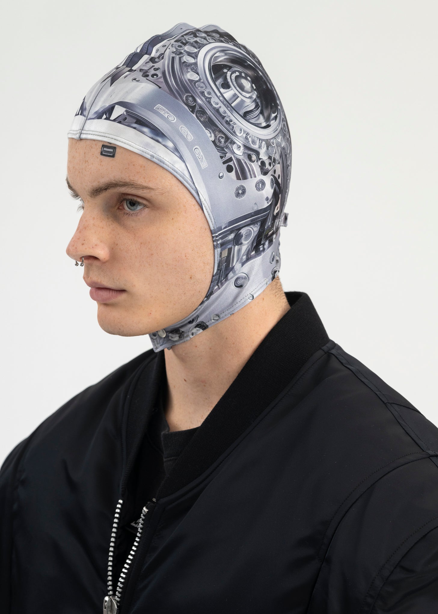 GREY HUMANOID HEAD HOOD – 017 Shop