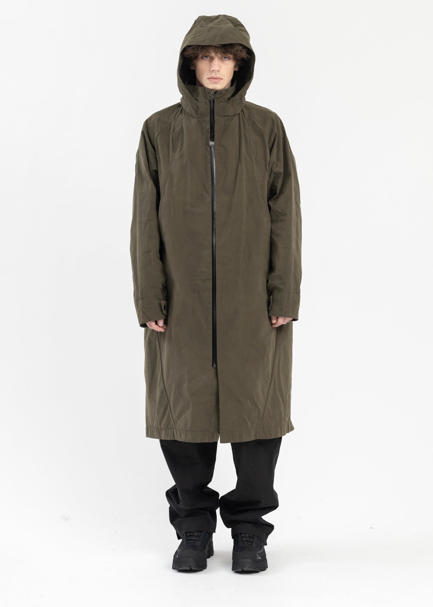 KHAKI REVERSIBLE HOODED PARKA – 017 Shop