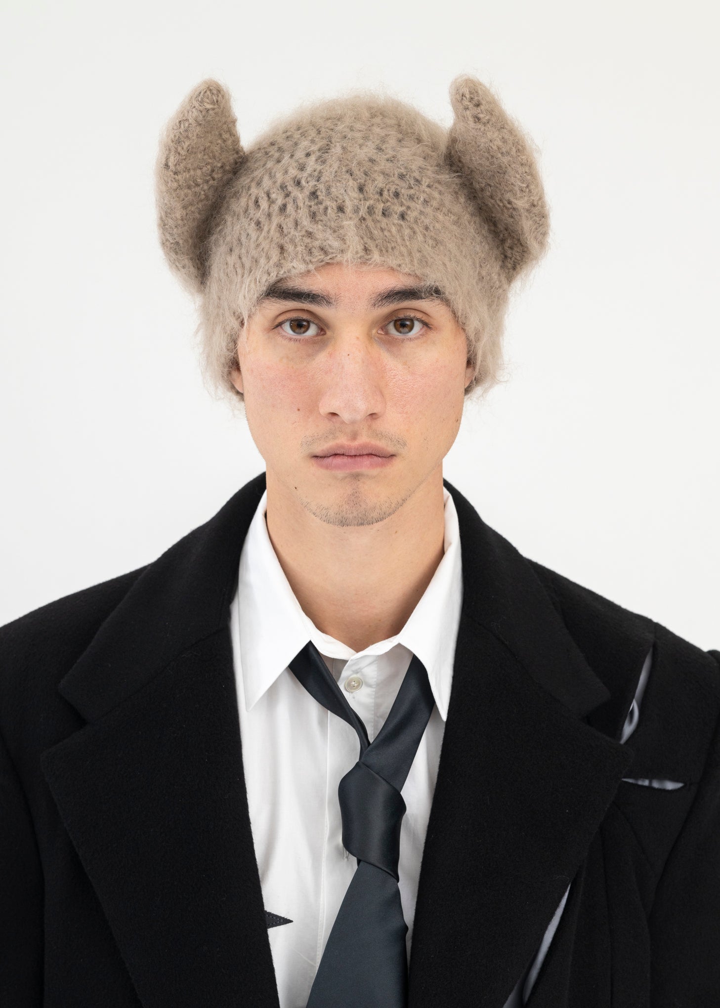 BEIGE RABBIT BEANIE – 017 Shop