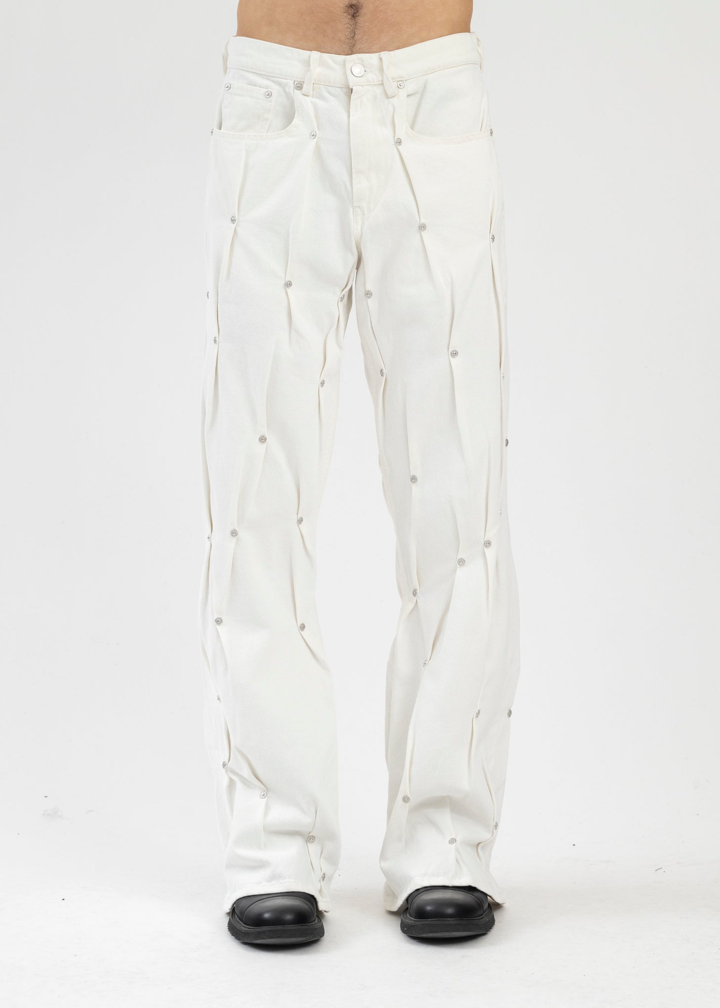 OFF-WHITE MULTI RIVET DENIM PANTS – 017 Shop