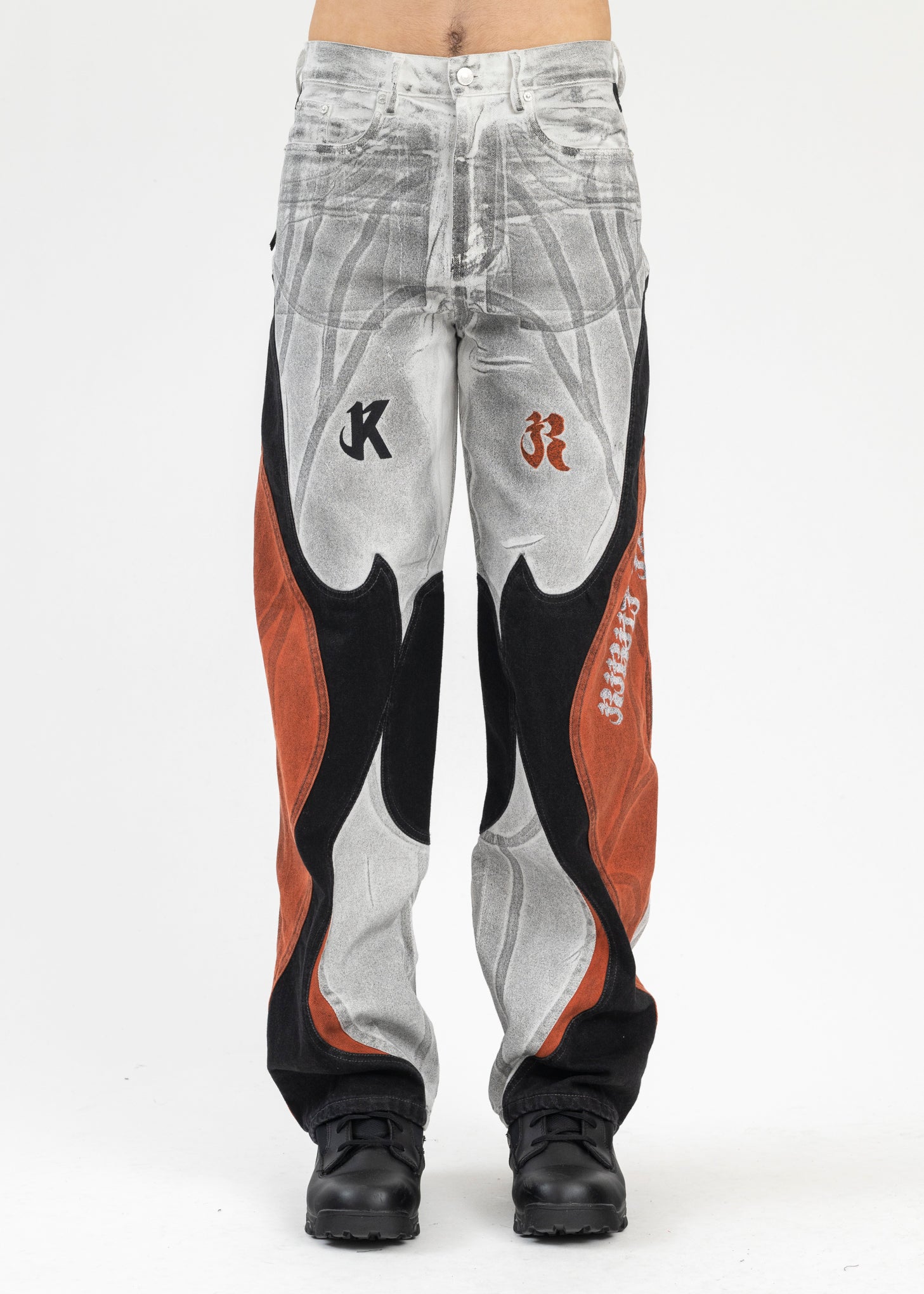 RED/WHITE/BLACK RIDER PANTS – 017 Shop