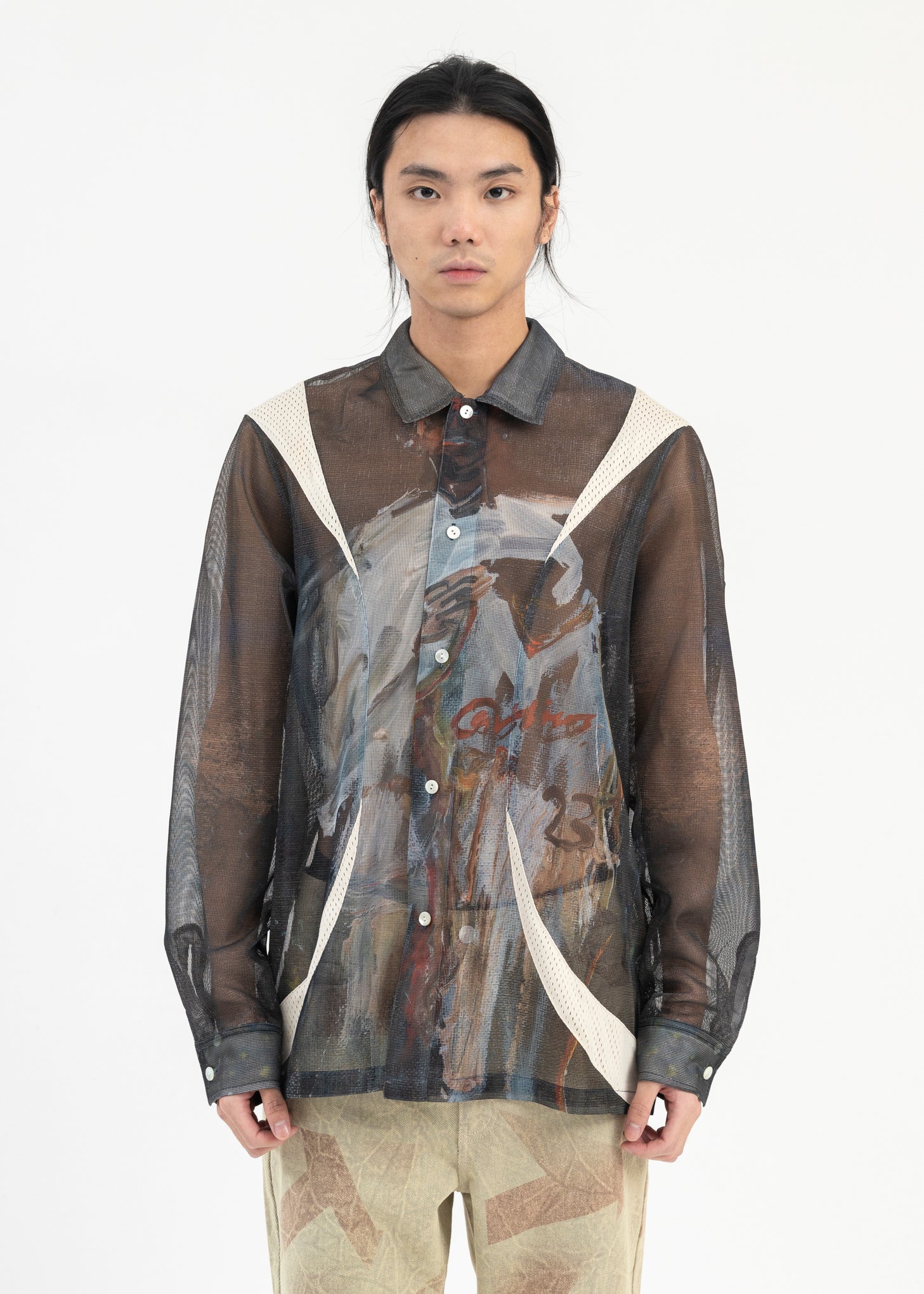 MULTICOLOR LEBRON DEVIN PANELLED LS PRINT SHIRT ARTIST EDITION – 017 Shop