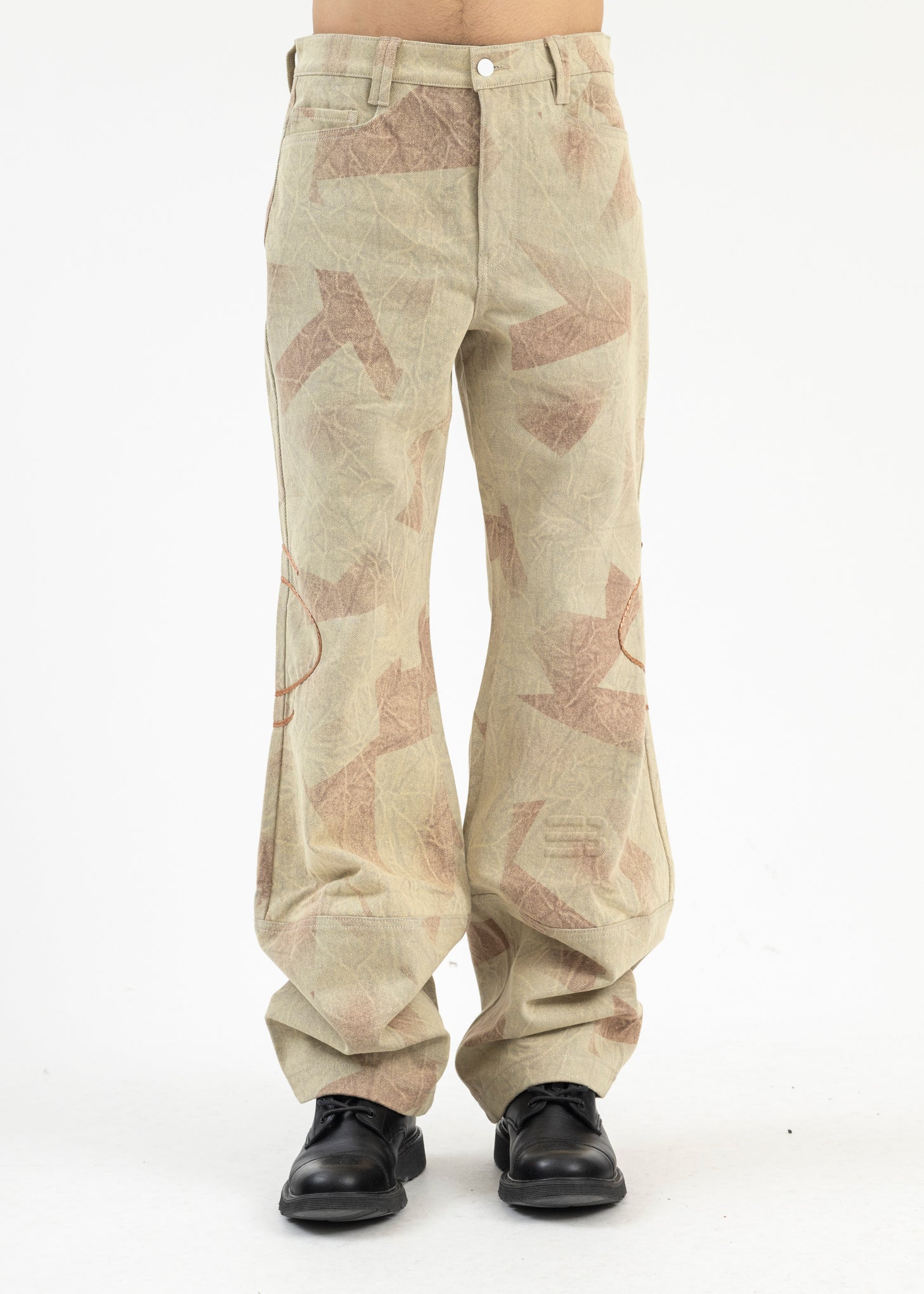 SOLAR DUST JON PATTERN WASHED HOURGLASS JEANS – 017 Shop