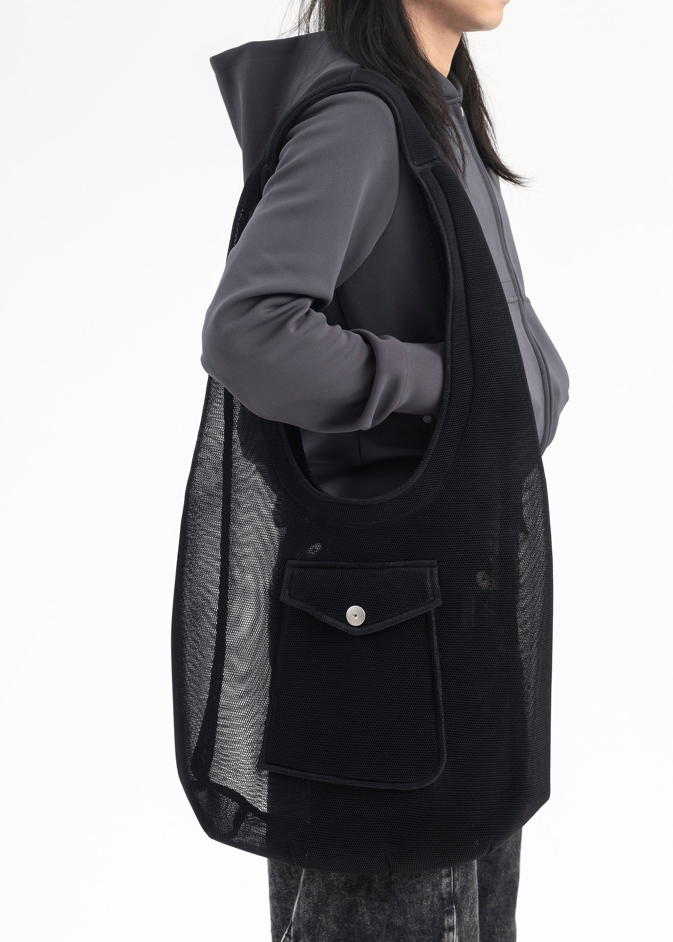BLACK FILTER MESH BODY SHOULDER BAG – 017 Shop