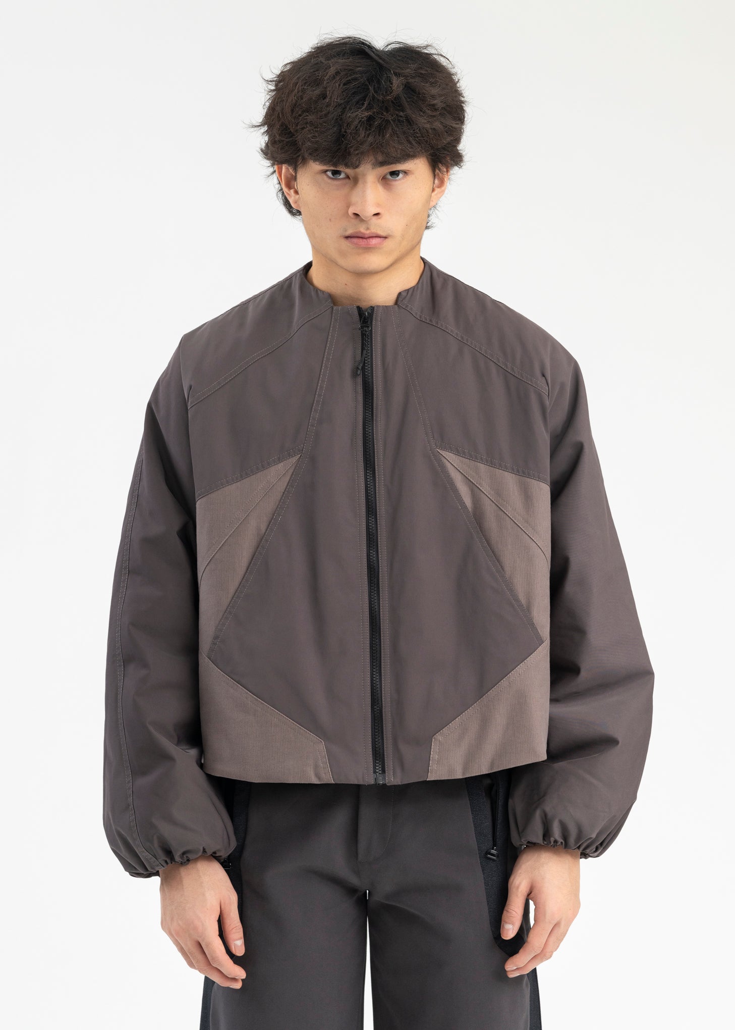 Dark Grey Cropped Jacket – 017 Shop