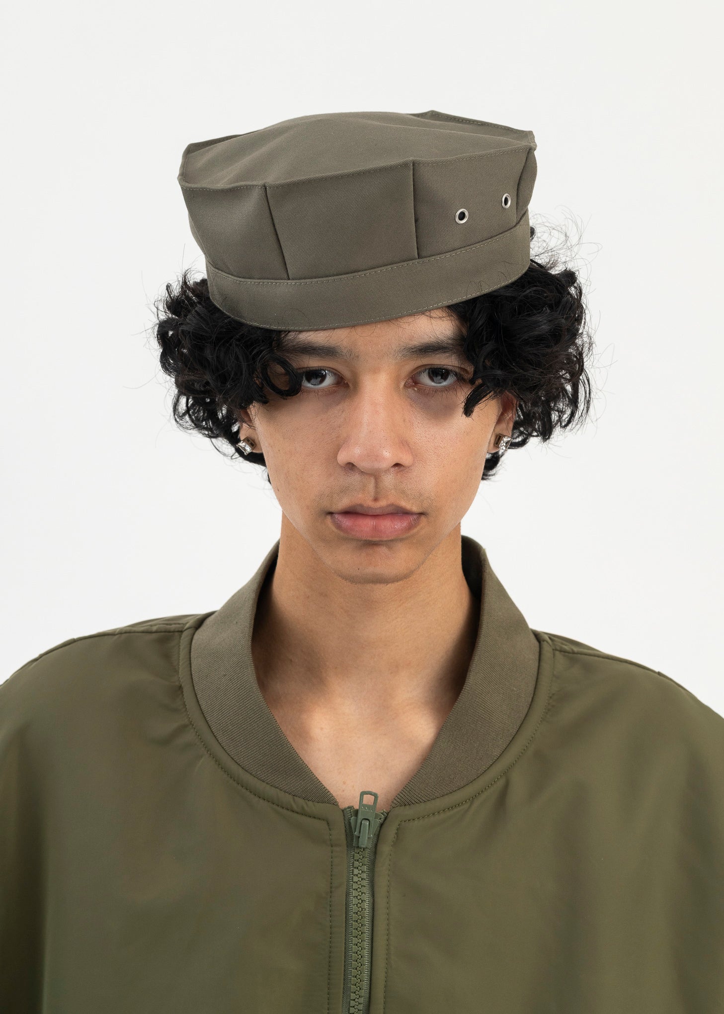 Green Paneled Hat – 017 Shop