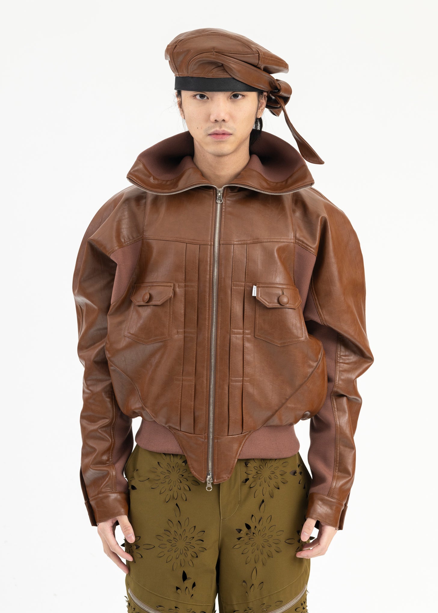 BROWN POURPOINT JACKET – 017 Shop