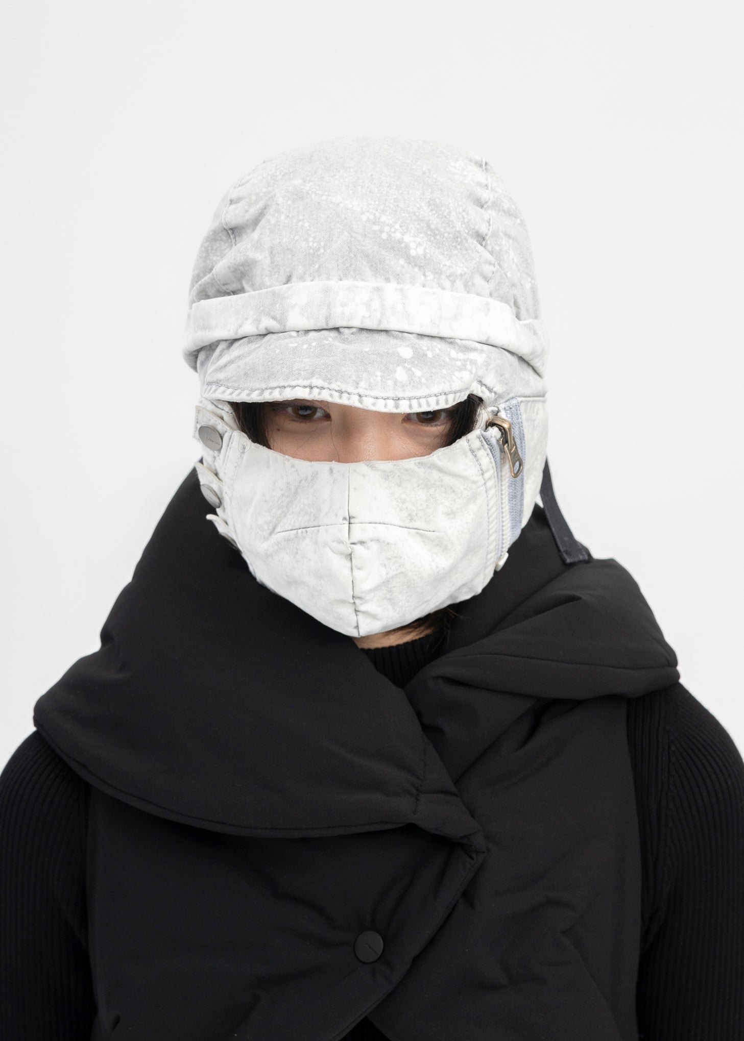 ICE BLUE FLAP HAT w/ MASK – 017 Shop